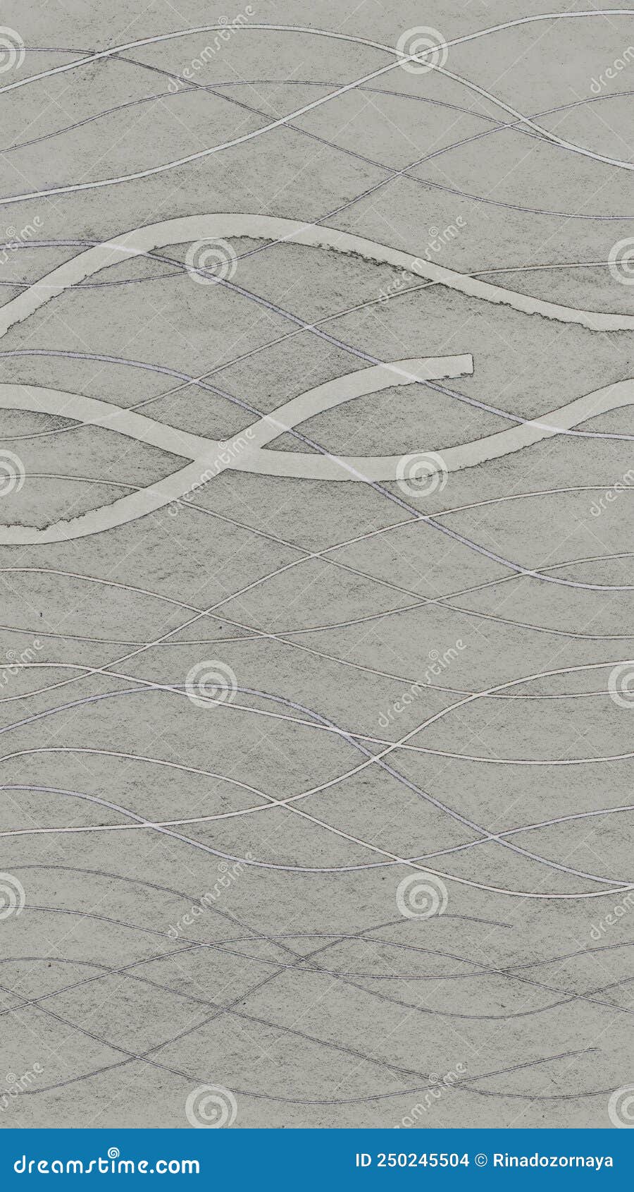 Abstract Marker Hand Drawn Background Texture. Gray Waves on Grey ...