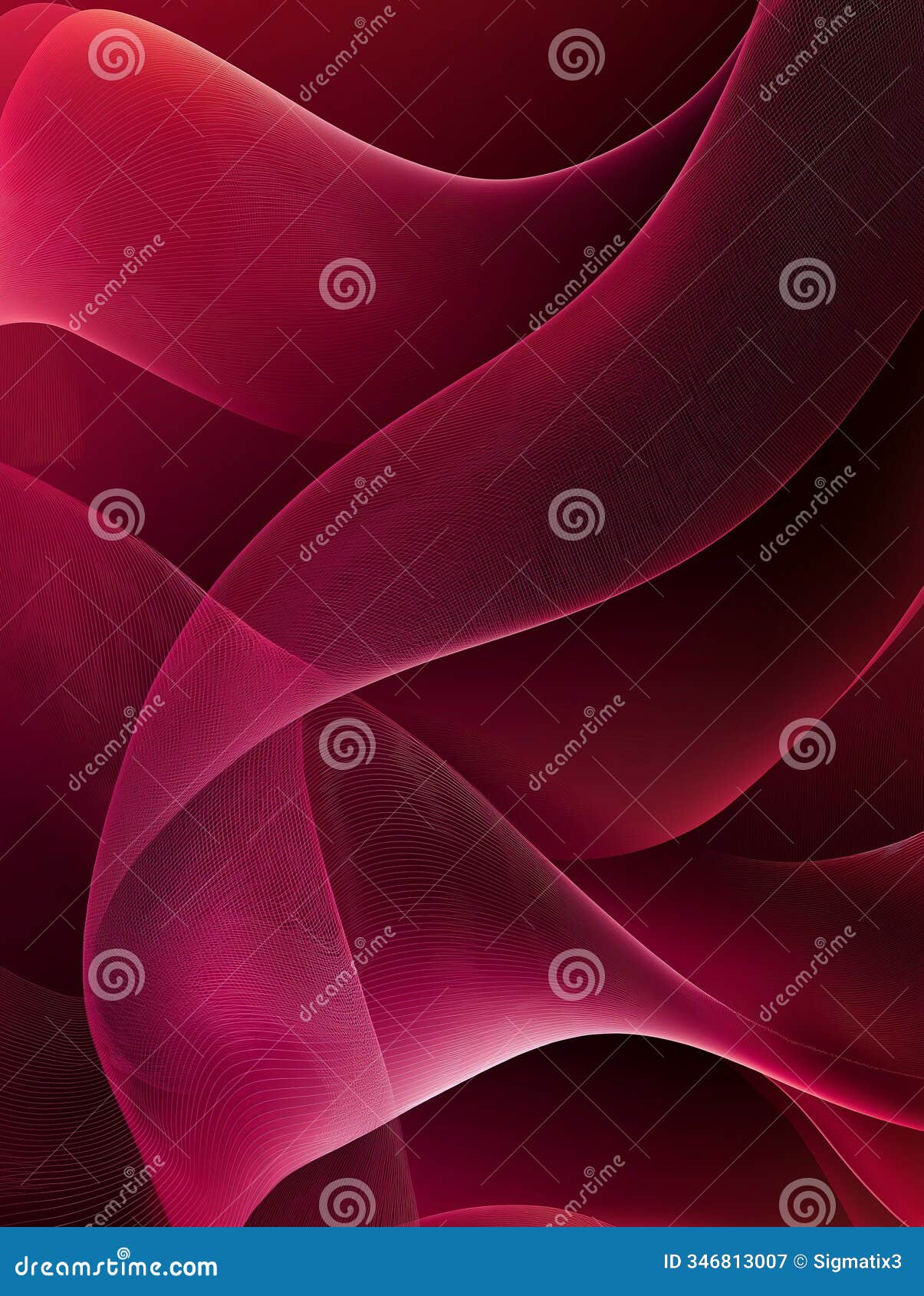 Abstract Maroon Background with Smooth Waves Flowing Gently Stock ...