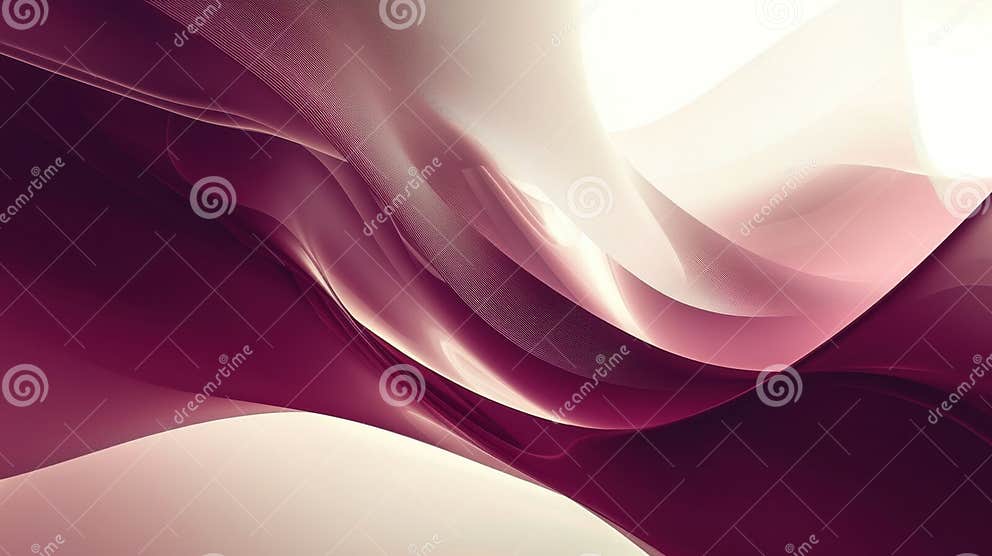 Abstract Maroon and Cream Flowing Waves Creating a Dynamic, Elegant ...
