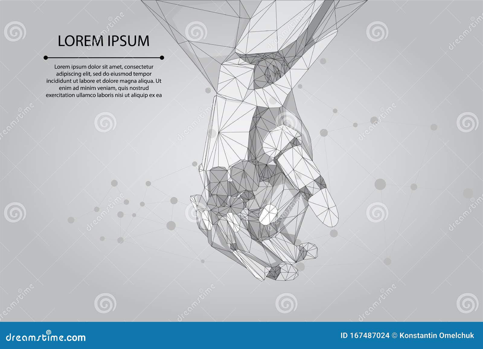 Robot Arm Low Poly Manipulator. Part Construct Assembly Triangle Shape ...