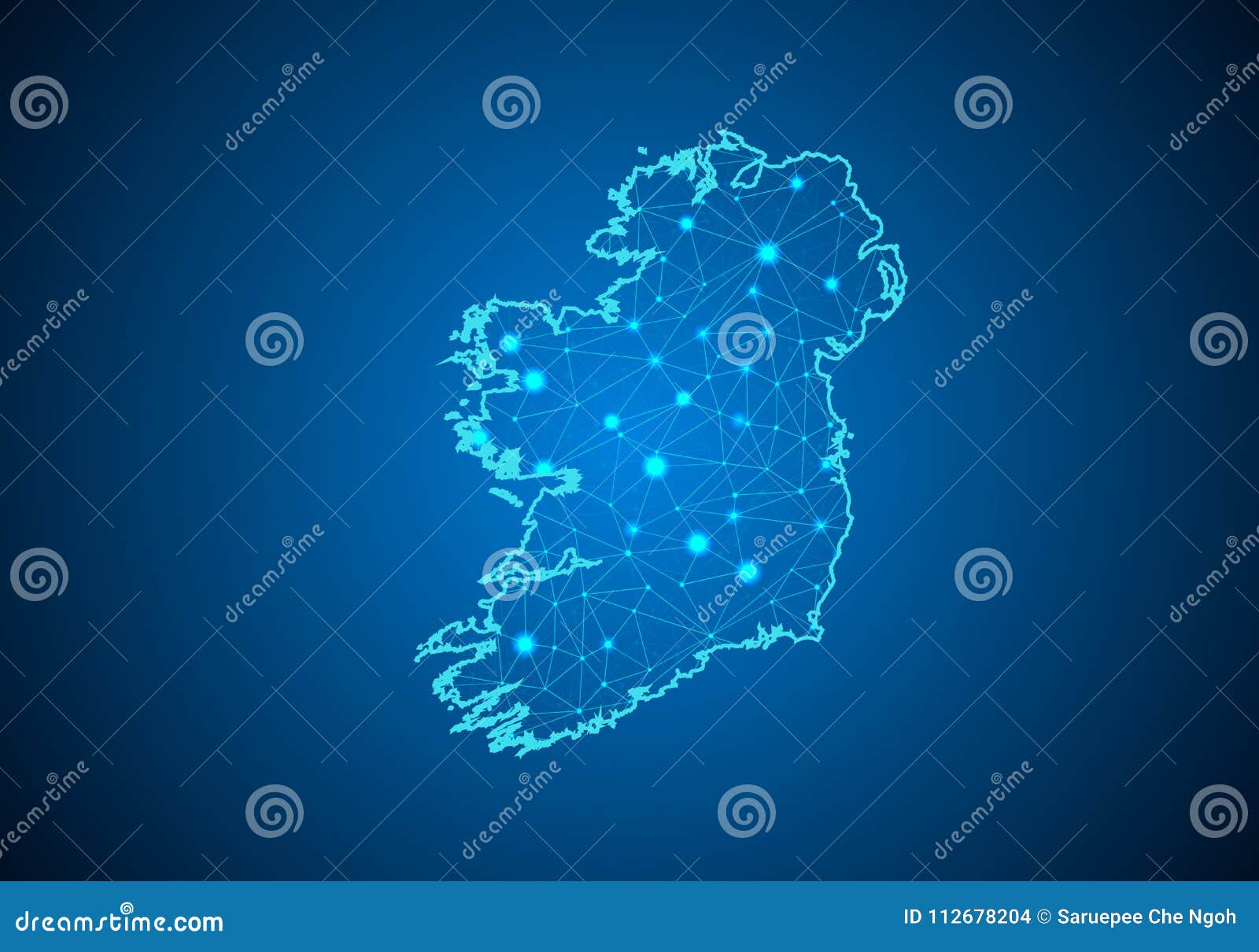 Ireland Network Map Stock Illustrations – 585 Ireland Network Map Stock ...