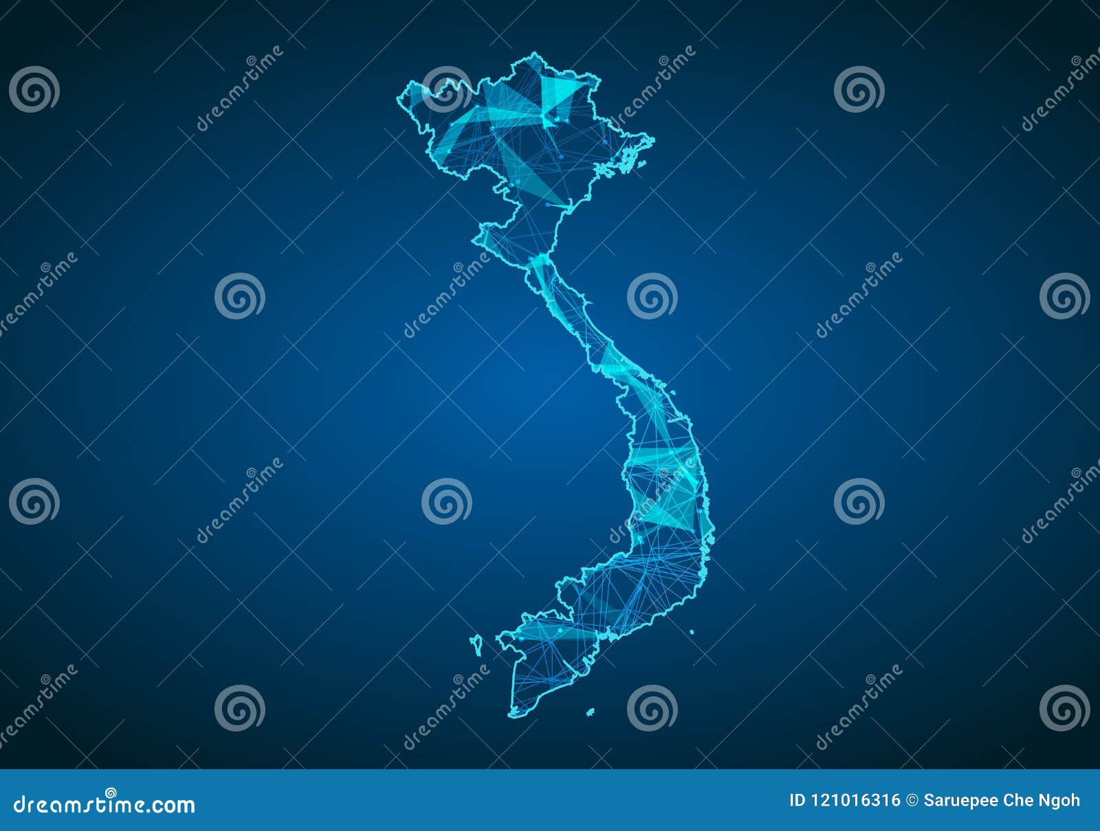 Vietnam Network Map. Vector Illustration | CartoonDealer.com #92820796