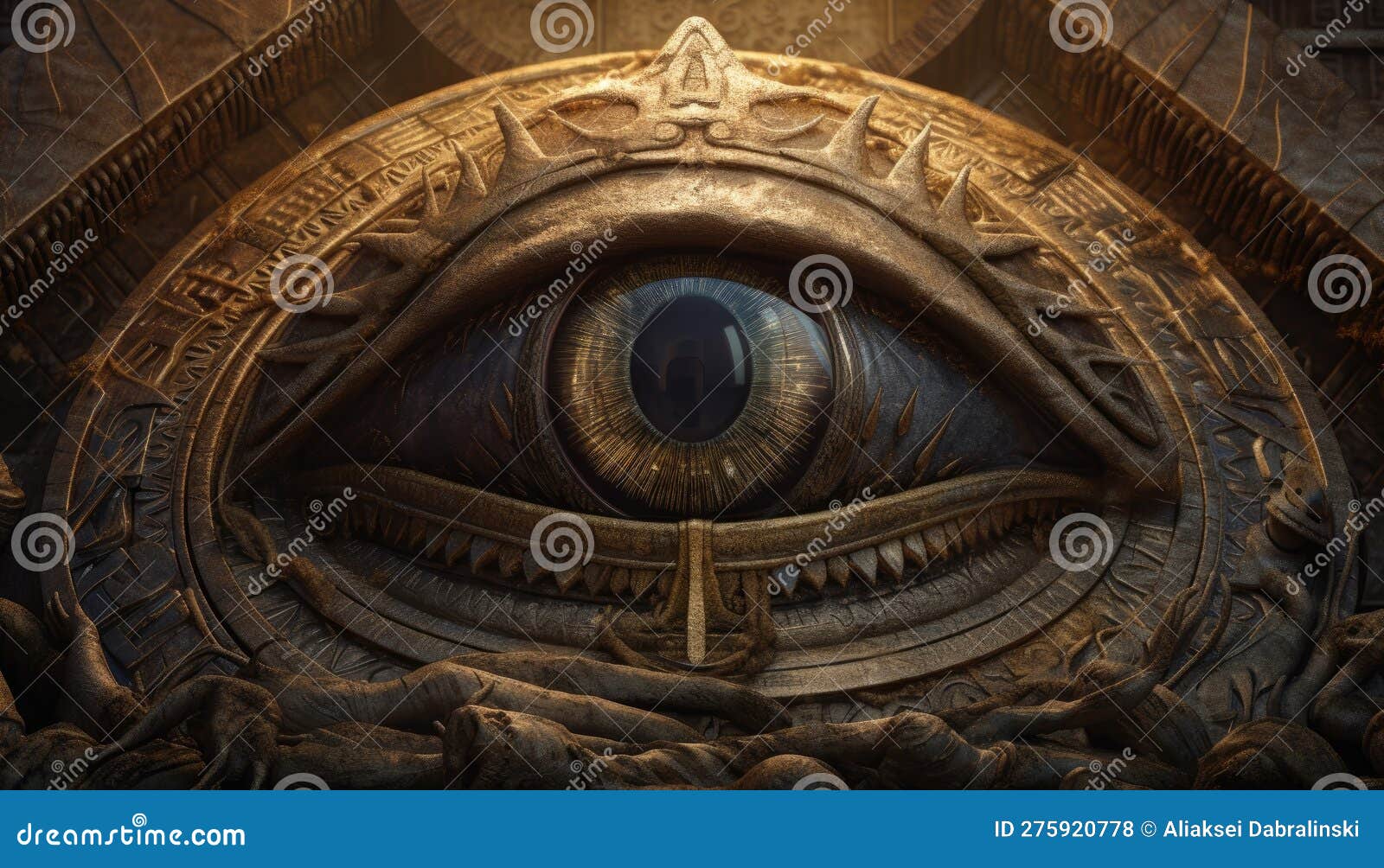 Abstract Masonic All-seeing Eye Stock Illustration - Illustration of ...
