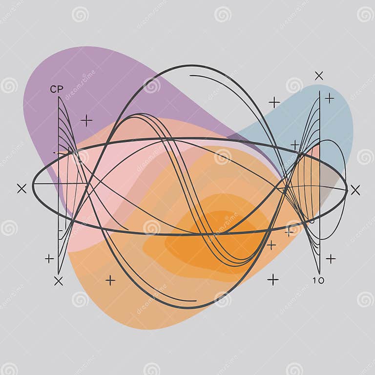 Abstract math background. stock vector. Illustration of geometry ...
