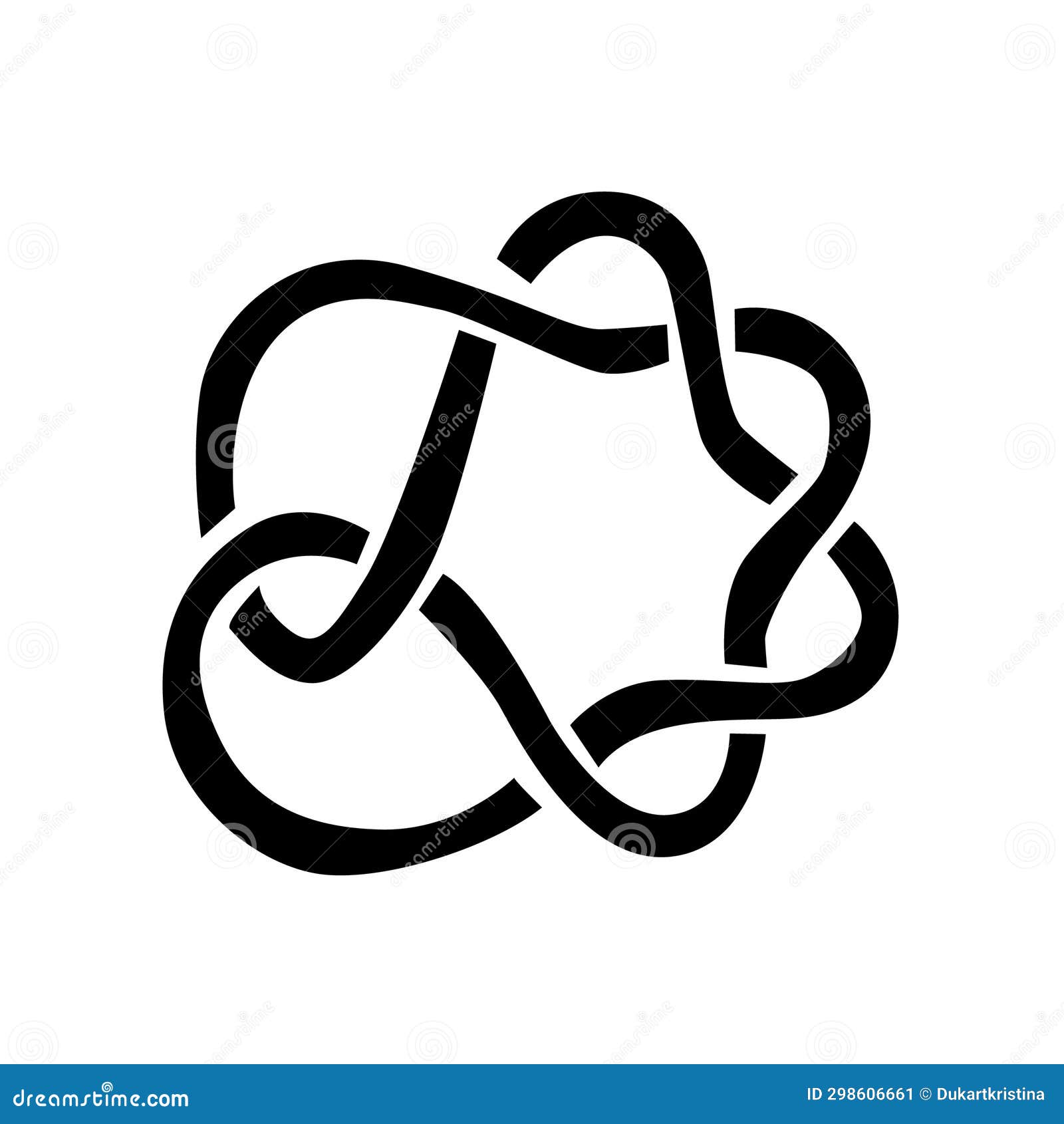 Abstract Math Element. Knot. Stock Illustration - Illustration of ...