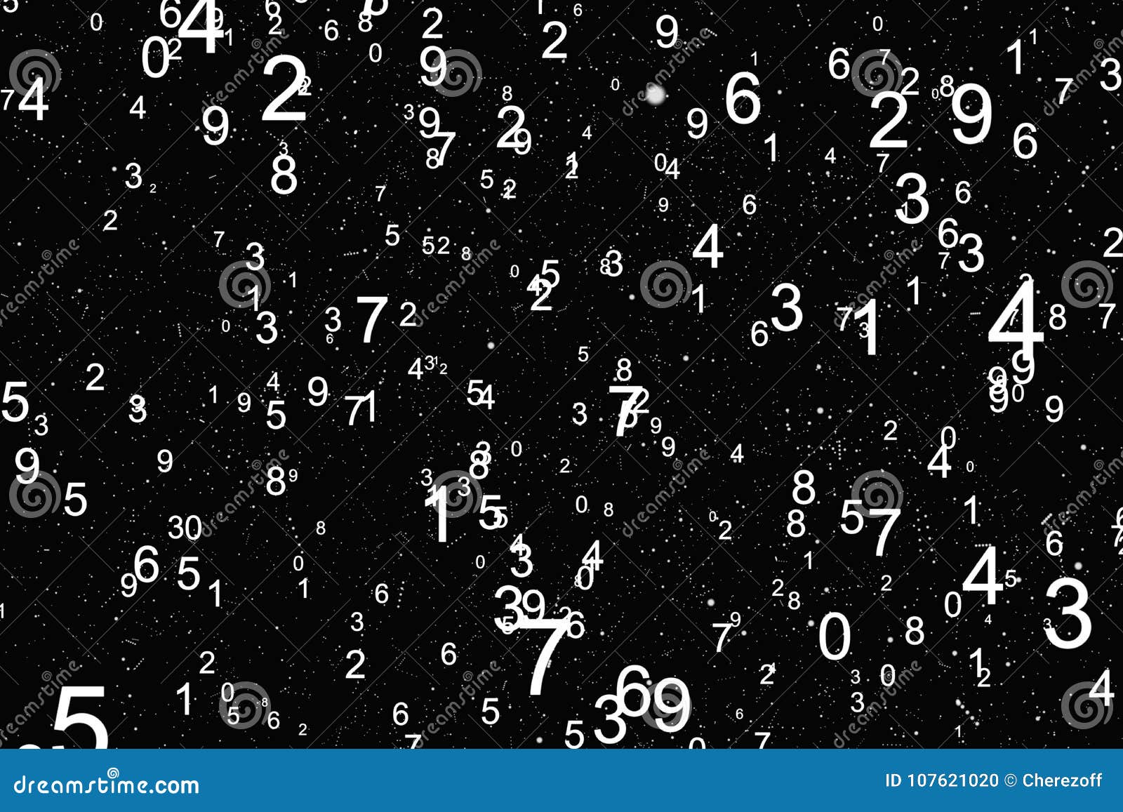 Abstract Math Number Background Stock Illustration - Illustration of ...