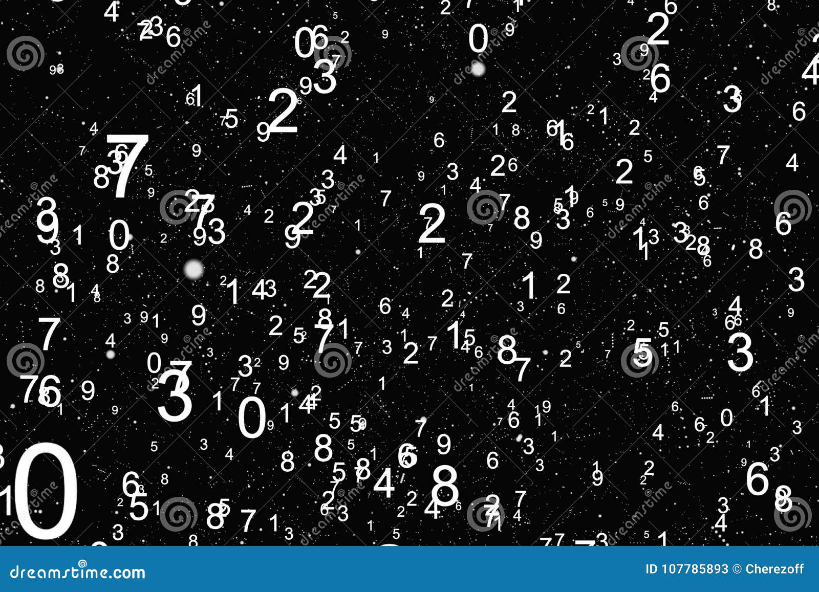 Abstract Math Number Background Stock Illustration - Illustration of ...