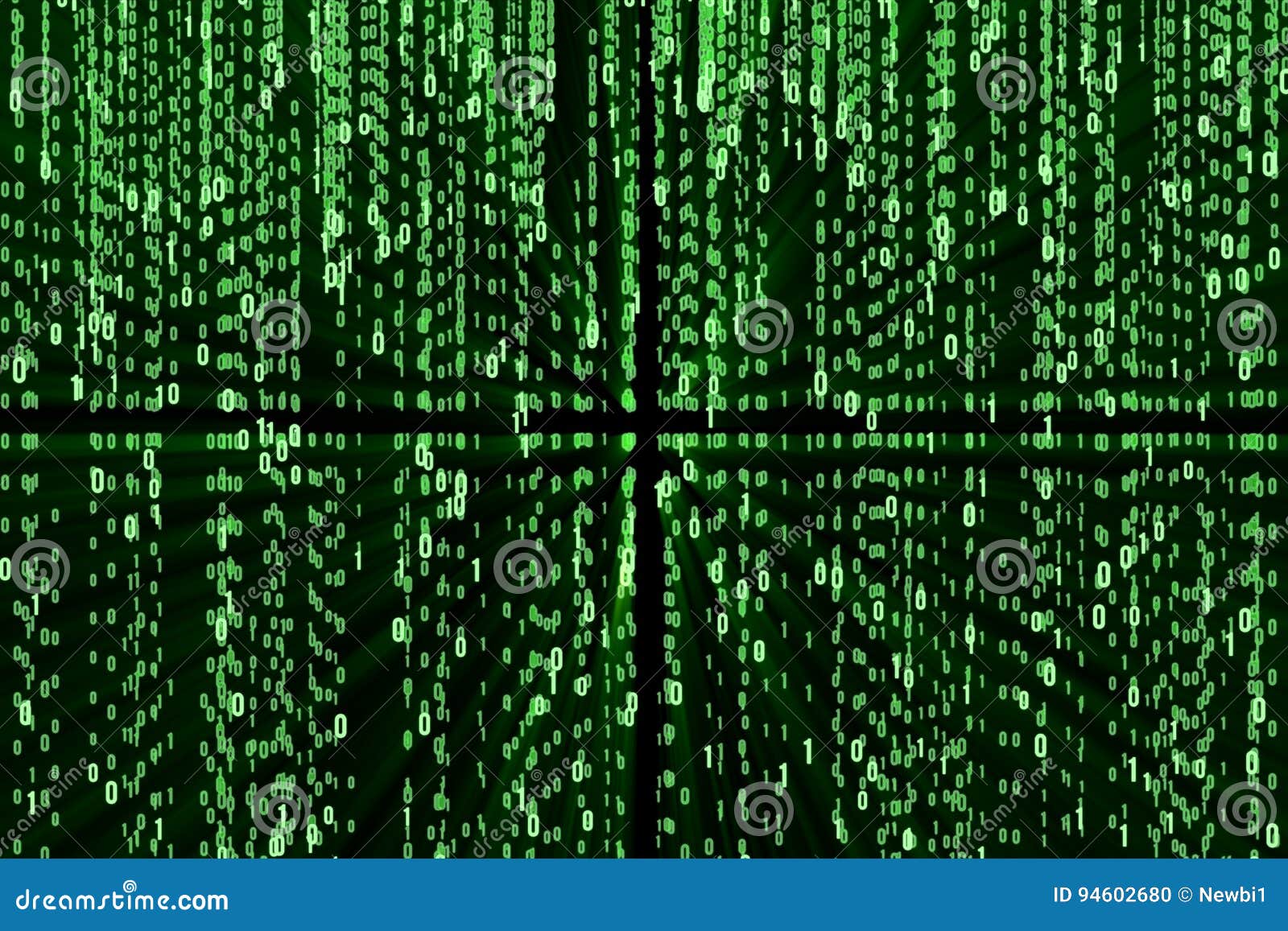 Abstract Matrix Background stock illustration. Illustration of hacker ...