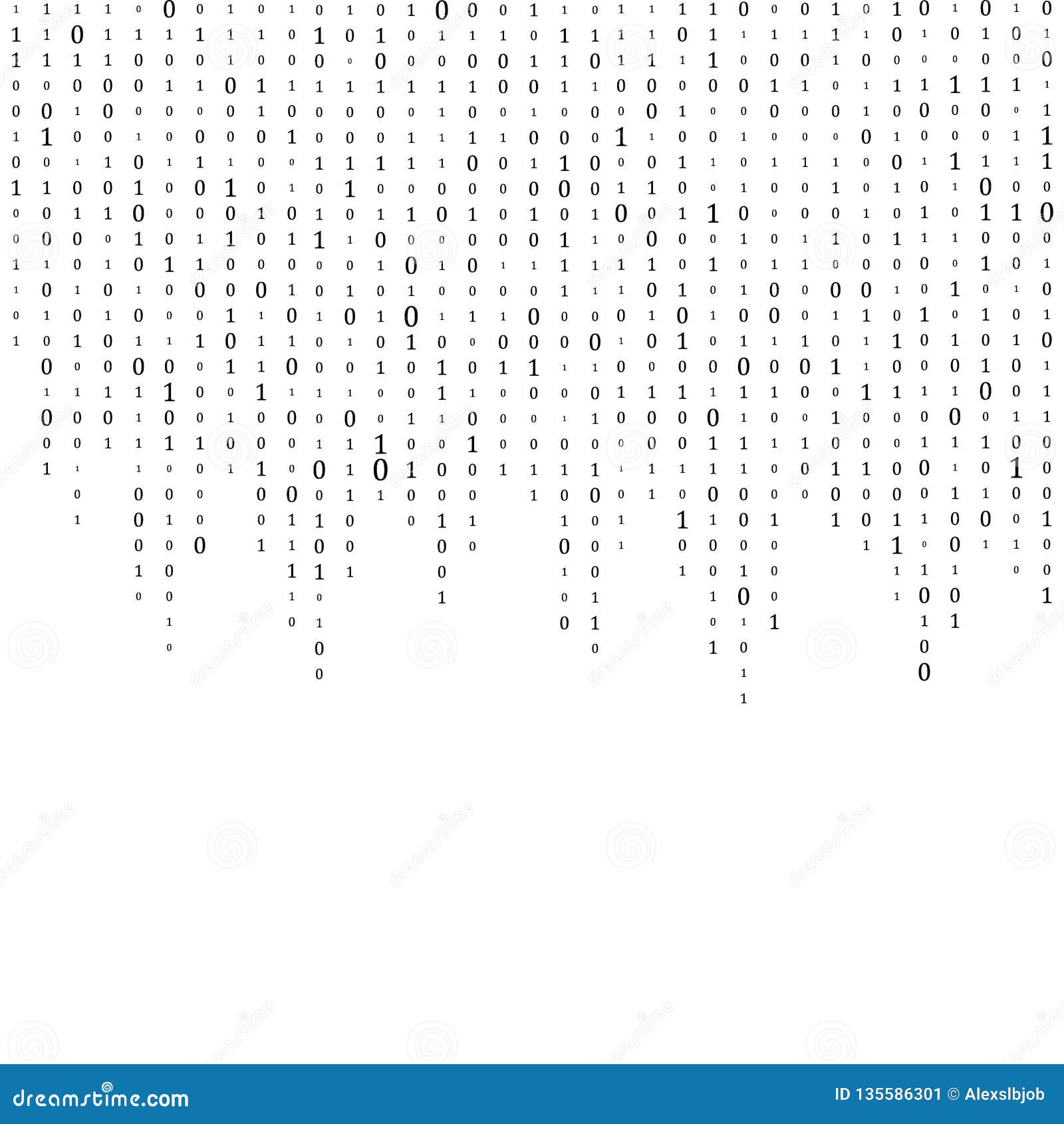 Abstract Matrix Background Binary Computer Code Coding Hacker Concept Vector Background