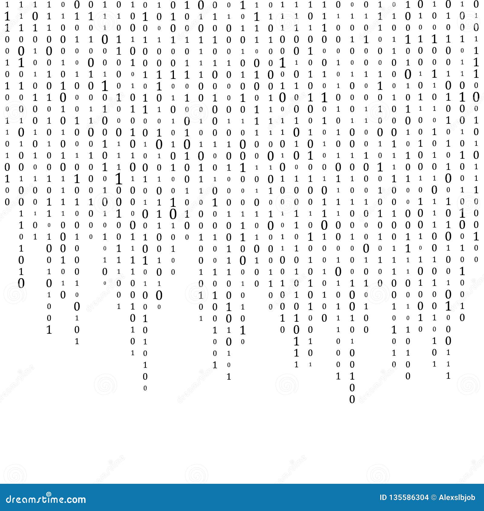 Abstract Matrix Background Binary Computer Code Coding Hacker Concept Vector Background