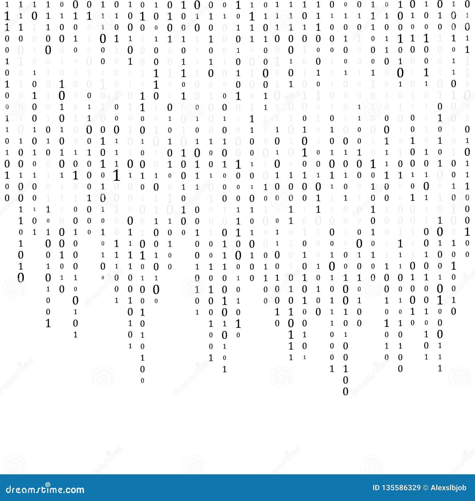 Abstract Matrix Background Binary Computer Code Coding Hacker