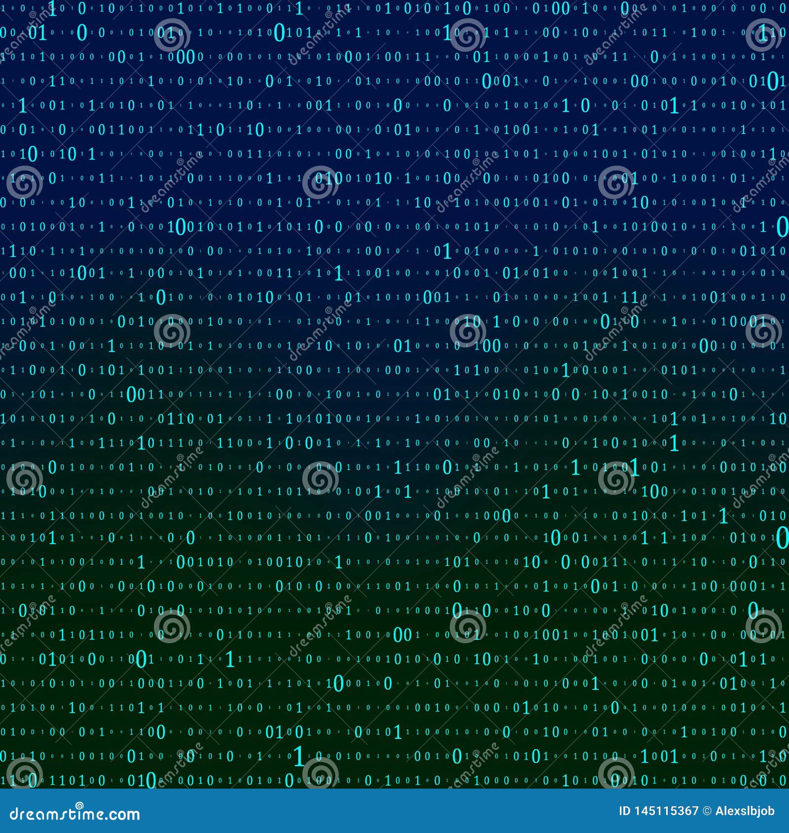 Abstract Matrix Background Binary Computer Code Coding Hacker Concept Vector Background