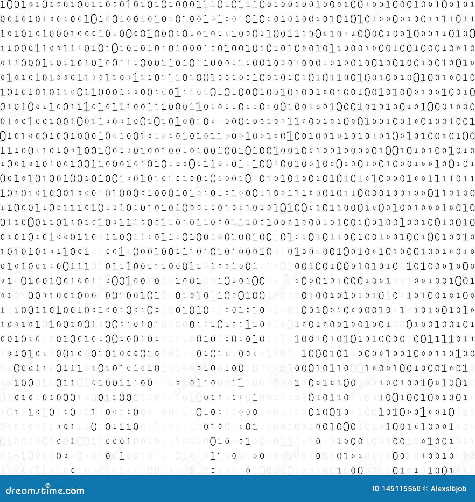Abstract Matrix Background. Binary Computer Code. Coding. Hacker Concept. Vector Background ...