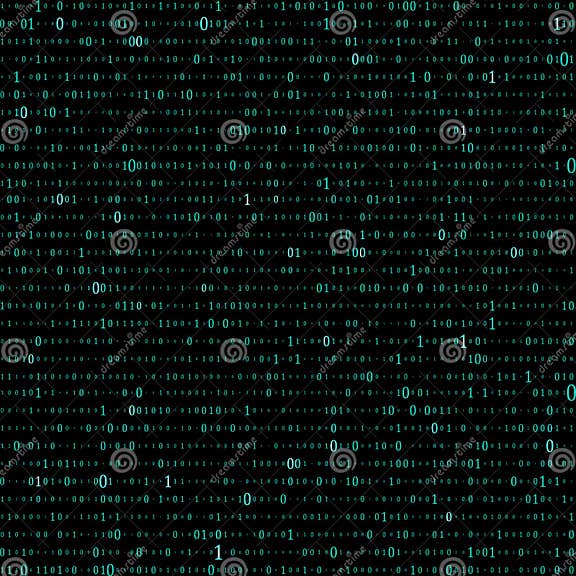 Abstract Matrix Background. Binary Computer Code. Coding. Hacker Concept. Vector Background ...