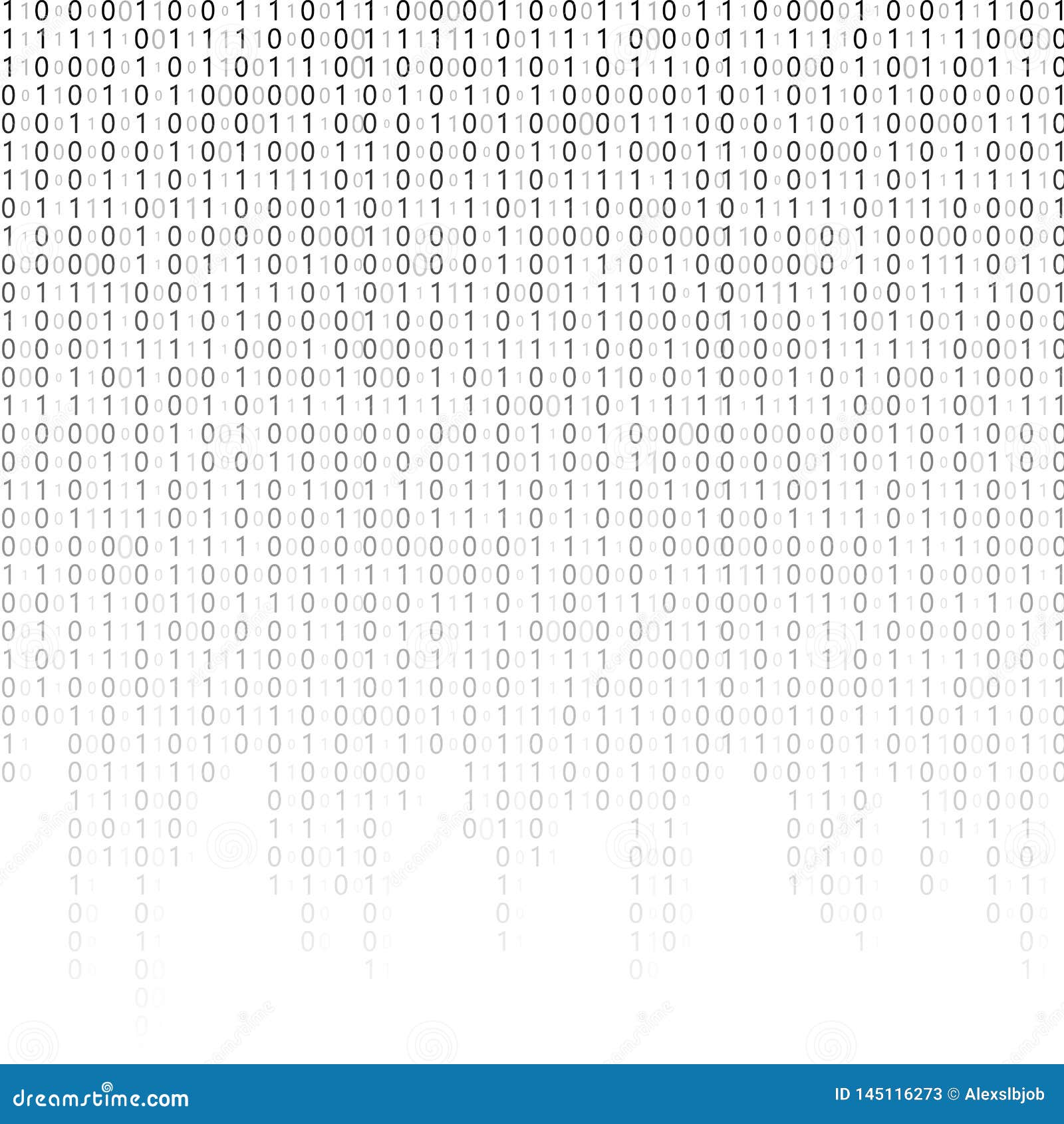 Abstract Matrix Background Binary Computer Code Coding Hacker Concept Vector Background