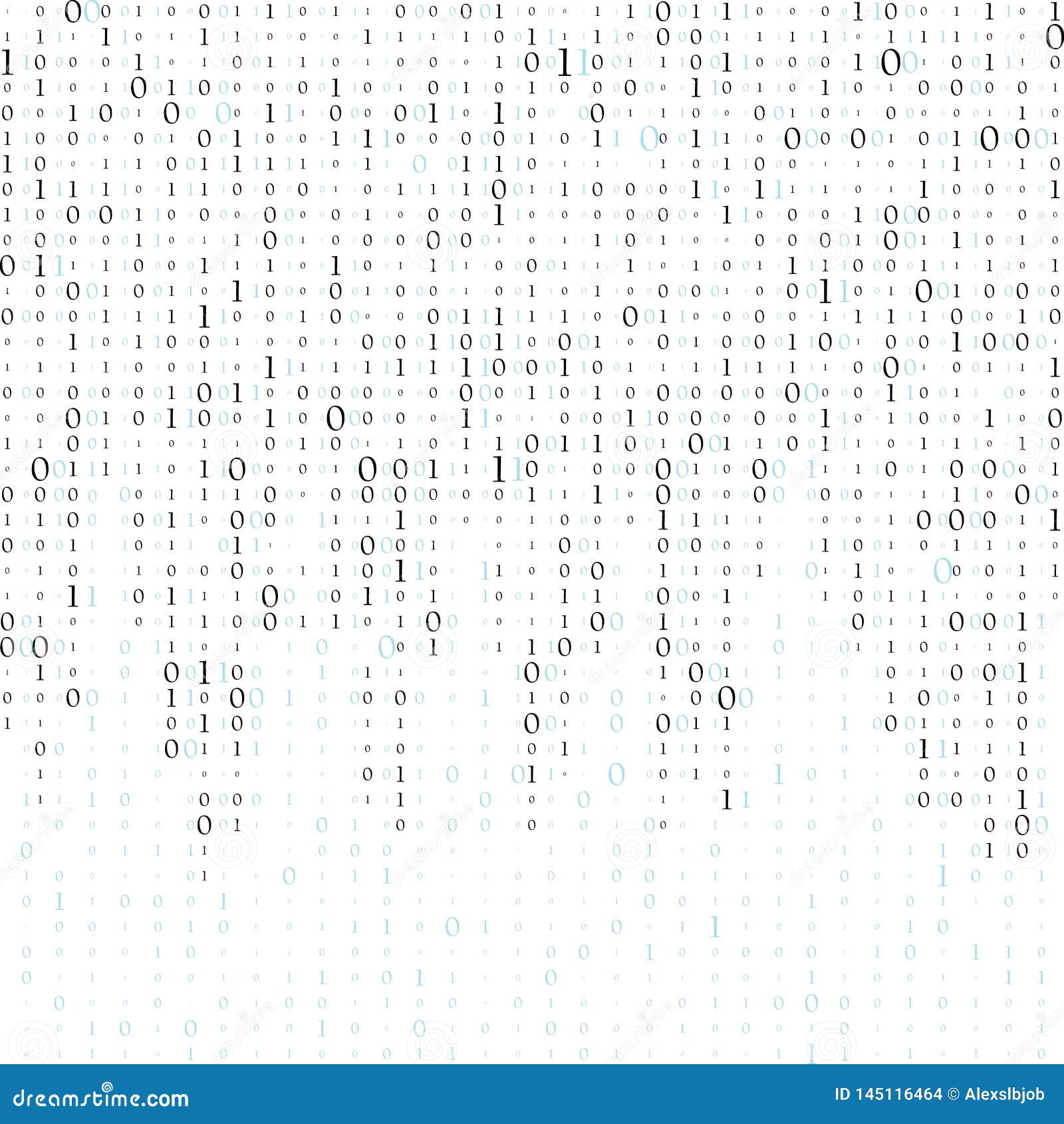 Abstract Matrix Background. Binary Computer Code. Coding. Hacker Concept. Vector Background ...