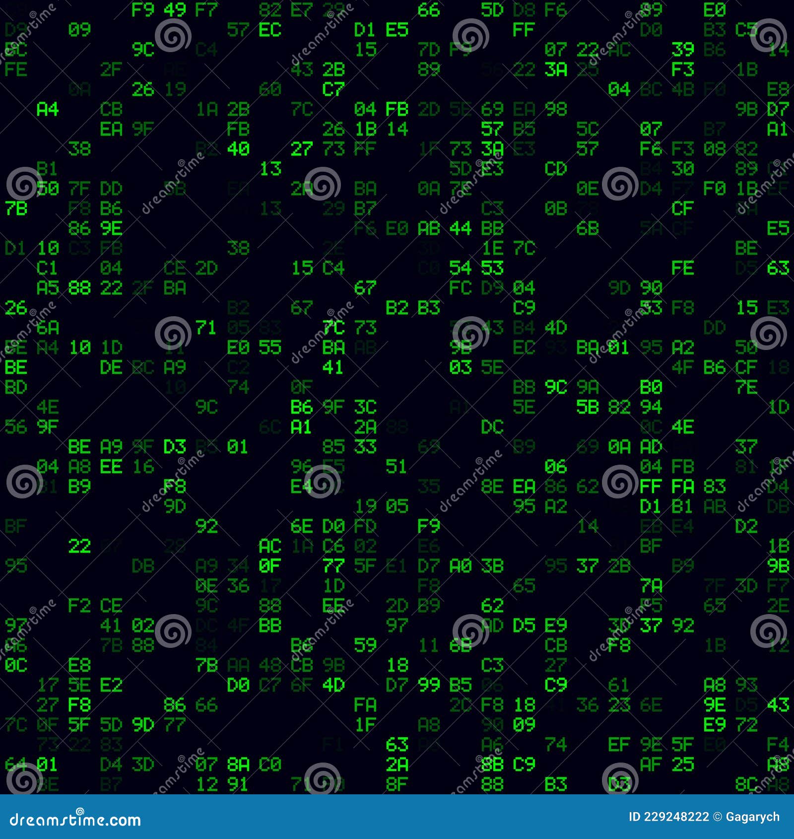 Abstract Matrix Background. Stock Vector - Illustration of endless ...