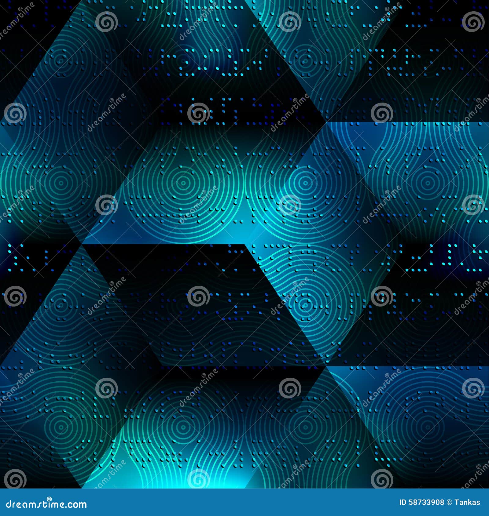 Abstract Matrix Geometric Background Stock Vector - Illustration of ...
