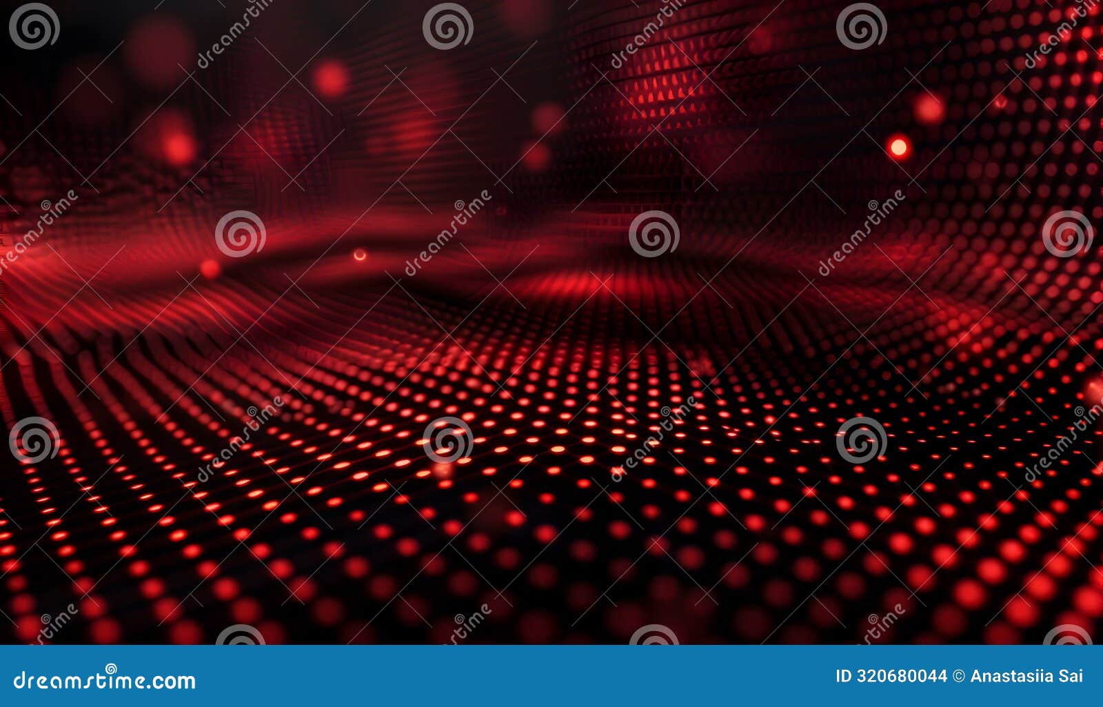 Abstract Matrix Red Background Stock Illustration - Illustration of ...