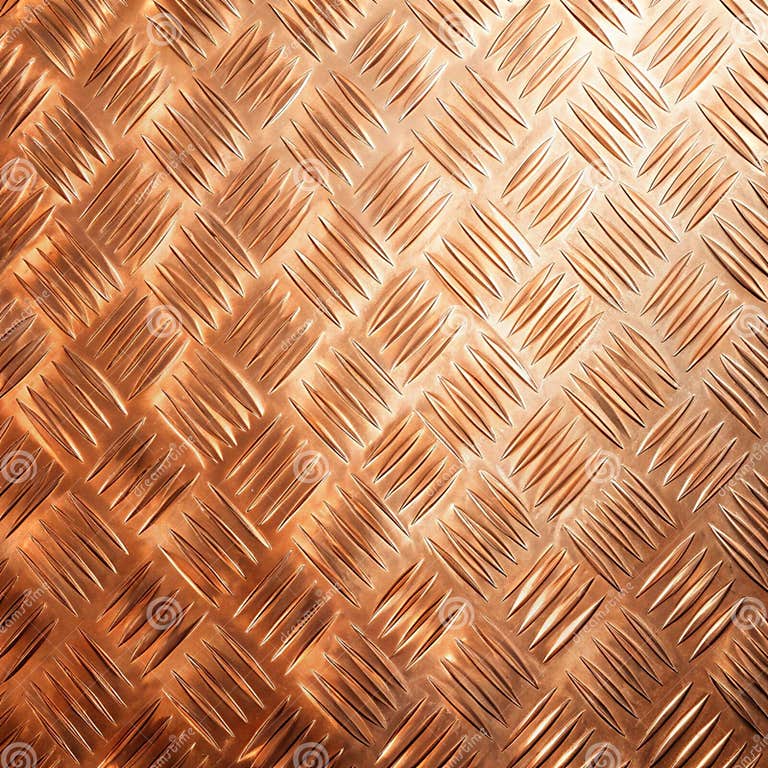 Abstract Matte Copper Plate Surface Texture with Natural Pattern Stock ...