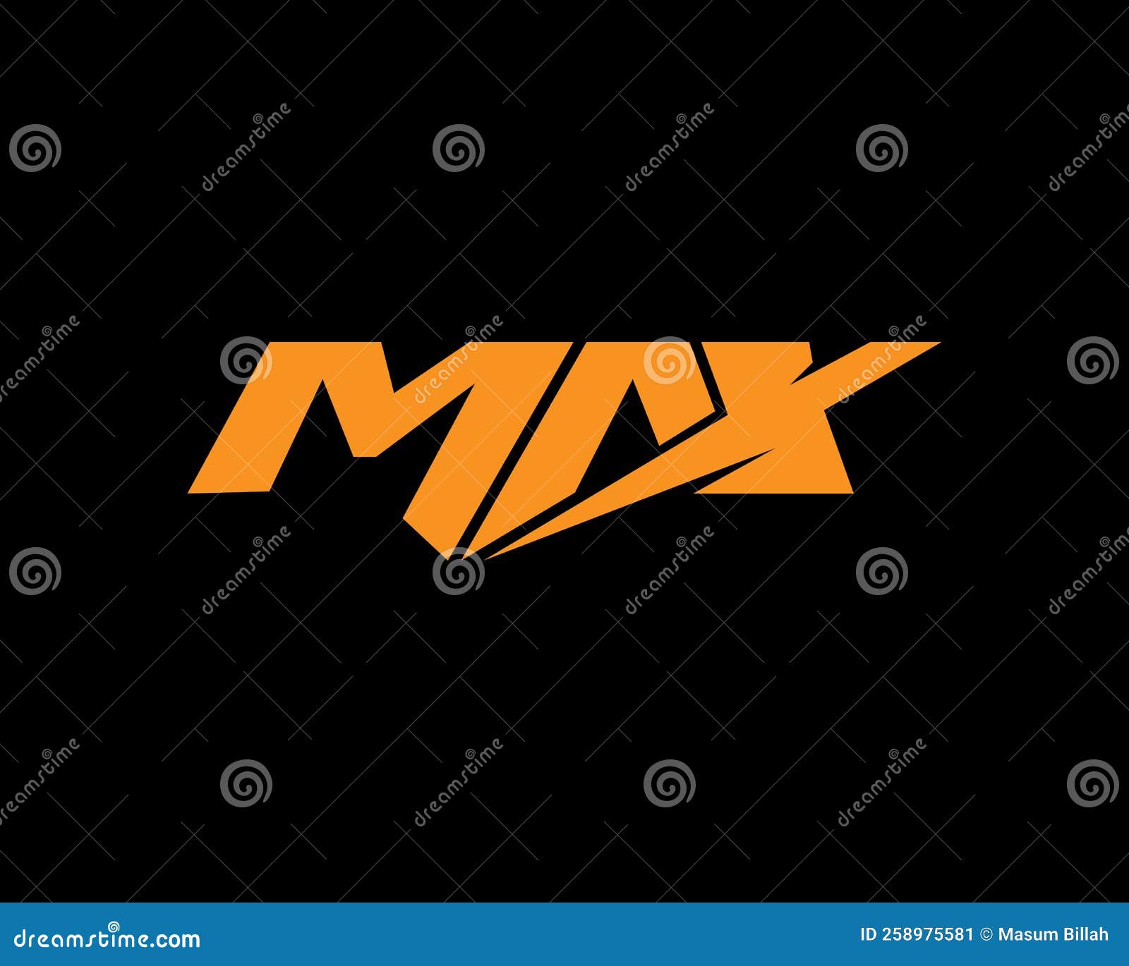 Abstract Max Letter Unique Logo Design. Stock Vector - Illustration of ...