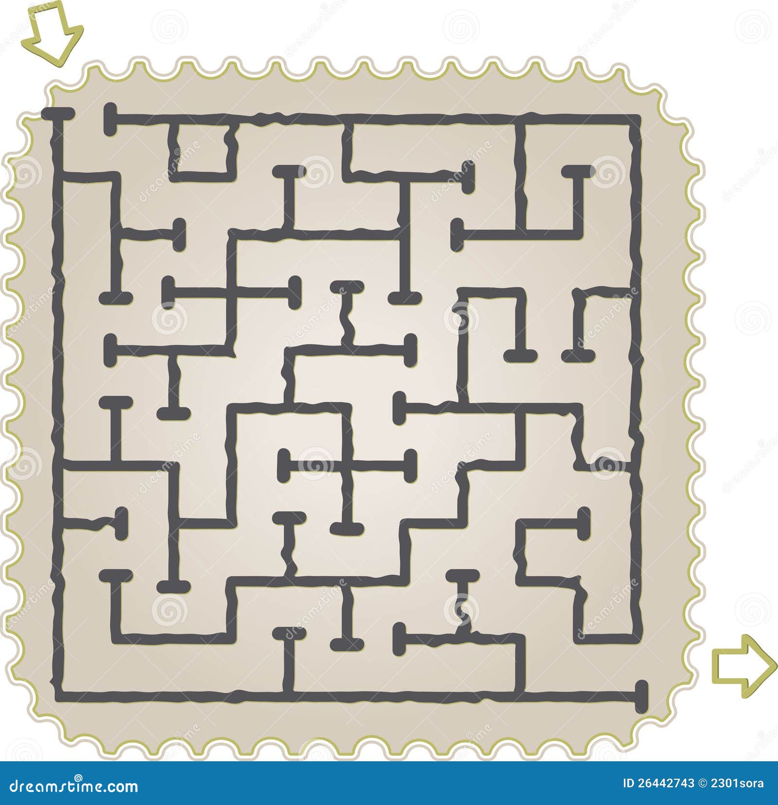 Abstract maze stock vector. Illustration of lead, isolated - 26442743