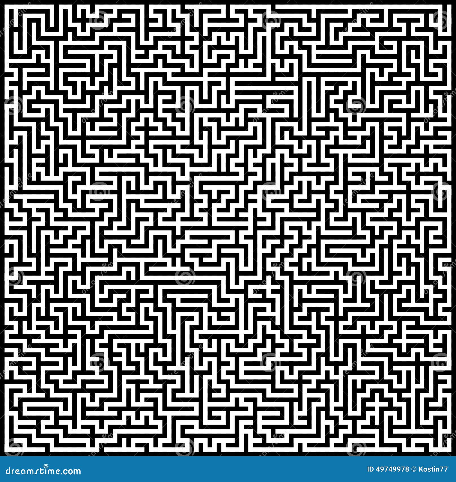 Abstract maze stock vector. Illustration of white, maze - 49749978