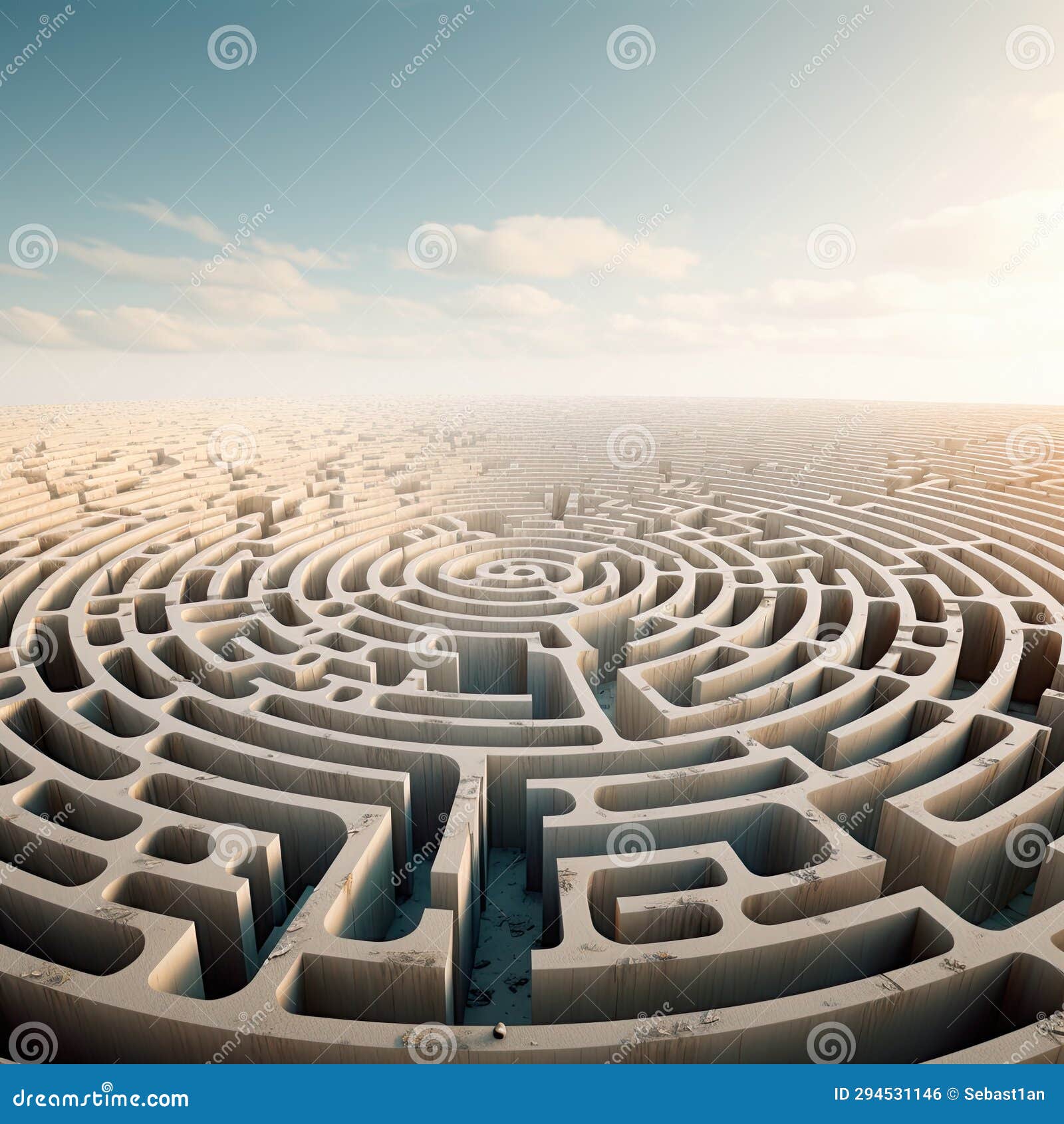 Abstract Maze is a Captivating Work of Art Characterized by Intricate ...