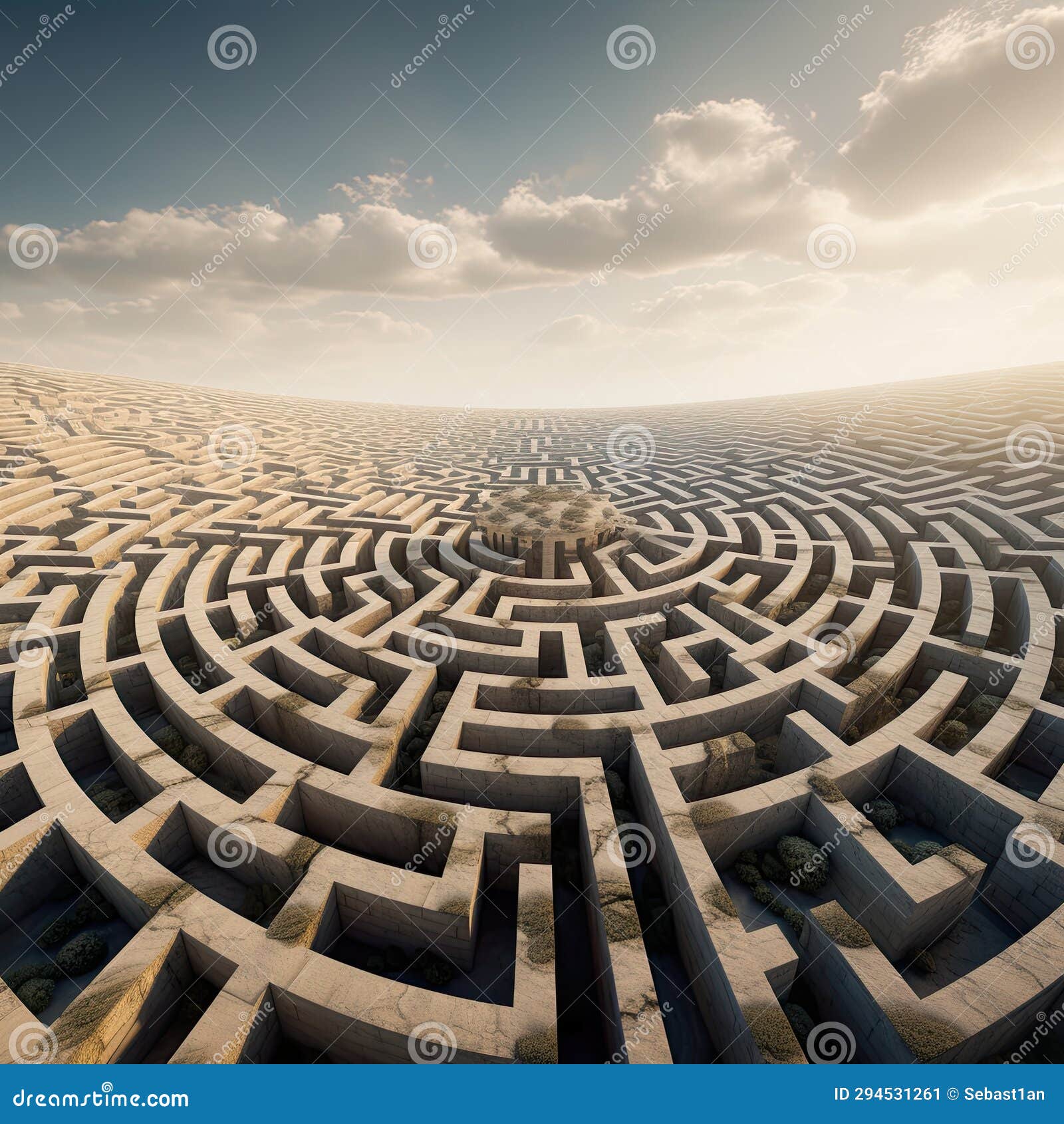 Abstract Maze is a Captivating Work of Art Characterized by Intricate ...