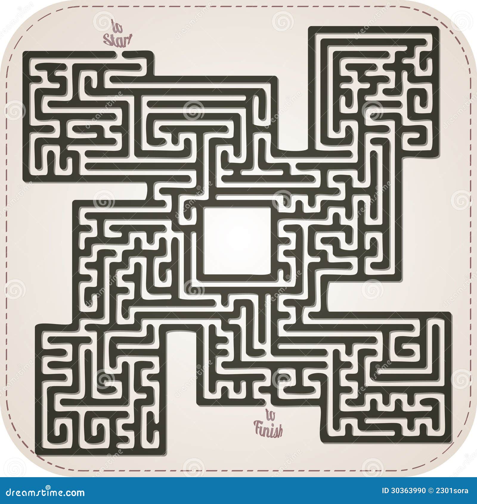 Abstract maze stock vector. Illustration of complicated - 30363990