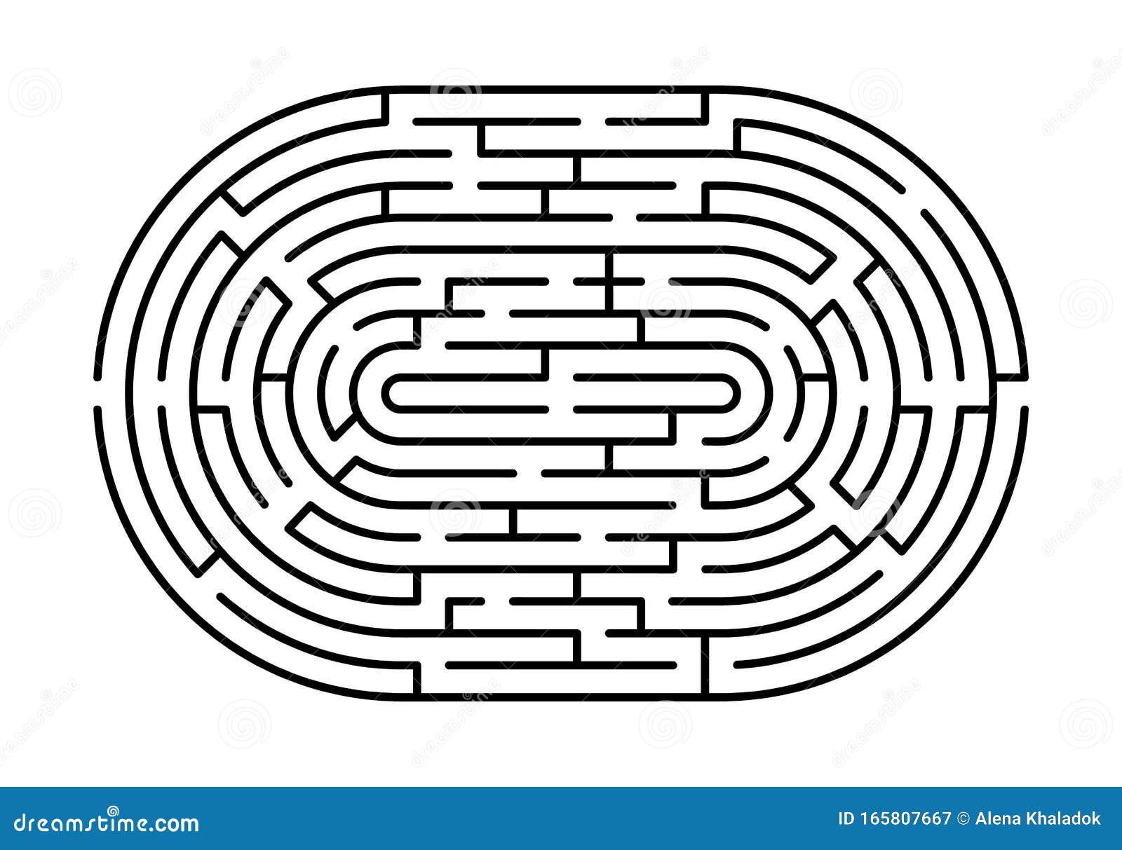 Abstract Maze / Labyrinth with Entry and Exit. Stock Vector ...