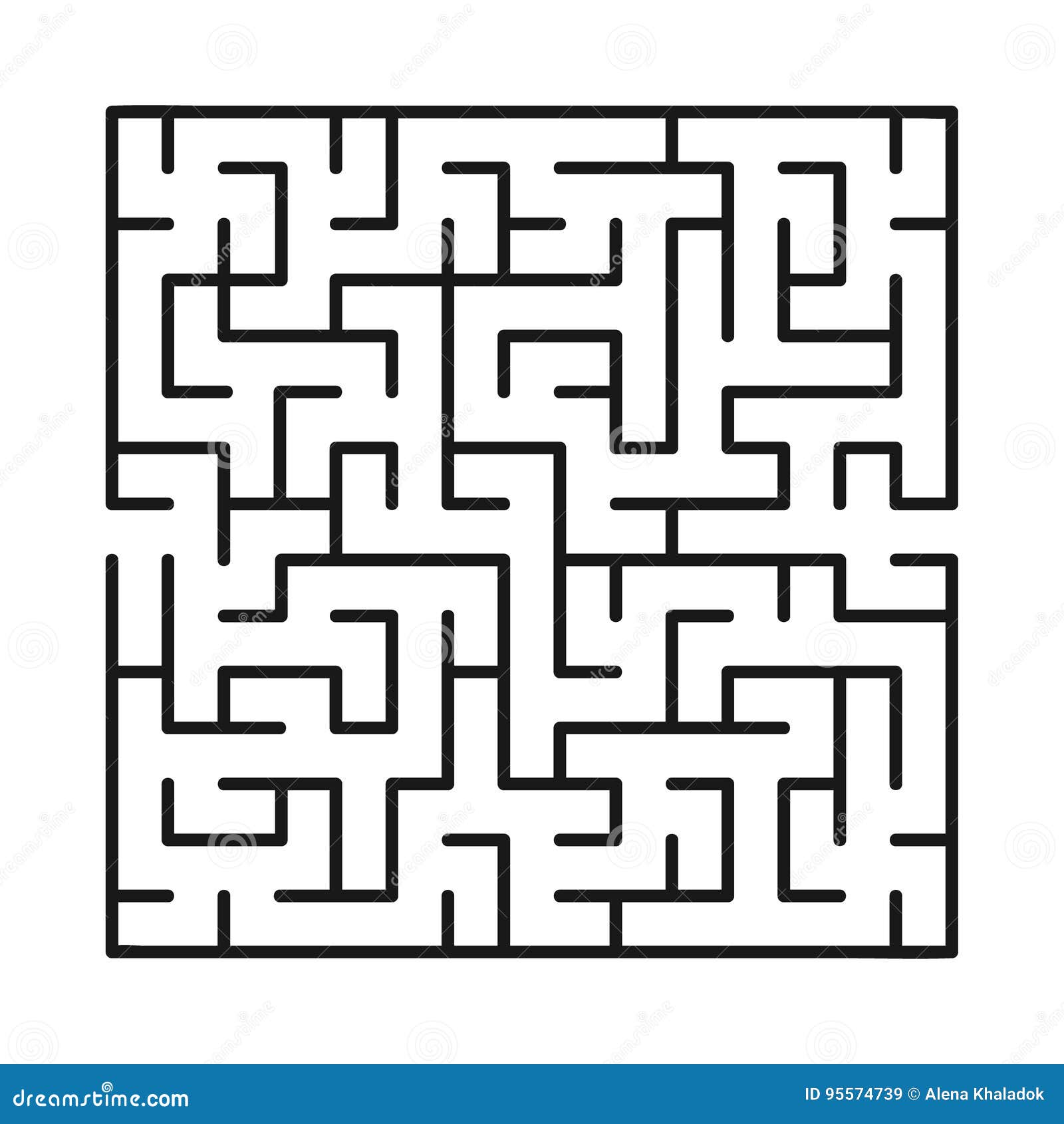 Abstract Maze / Labyrinth with Entry and Exit. Stock Vector ...