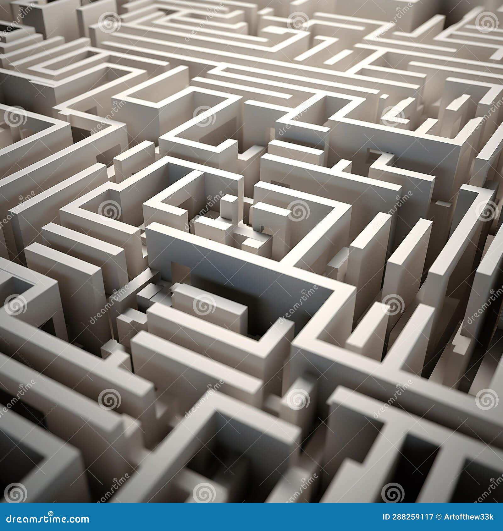 Abstract Maze: a Visual Journey of Problem-Solving and Strategy Stock ...