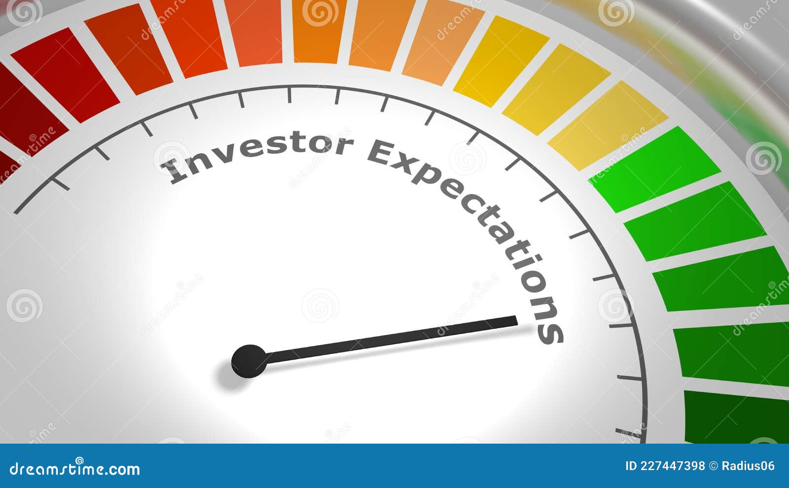 Abstract Measuring Device Panel of Investor Expectations Stock ...