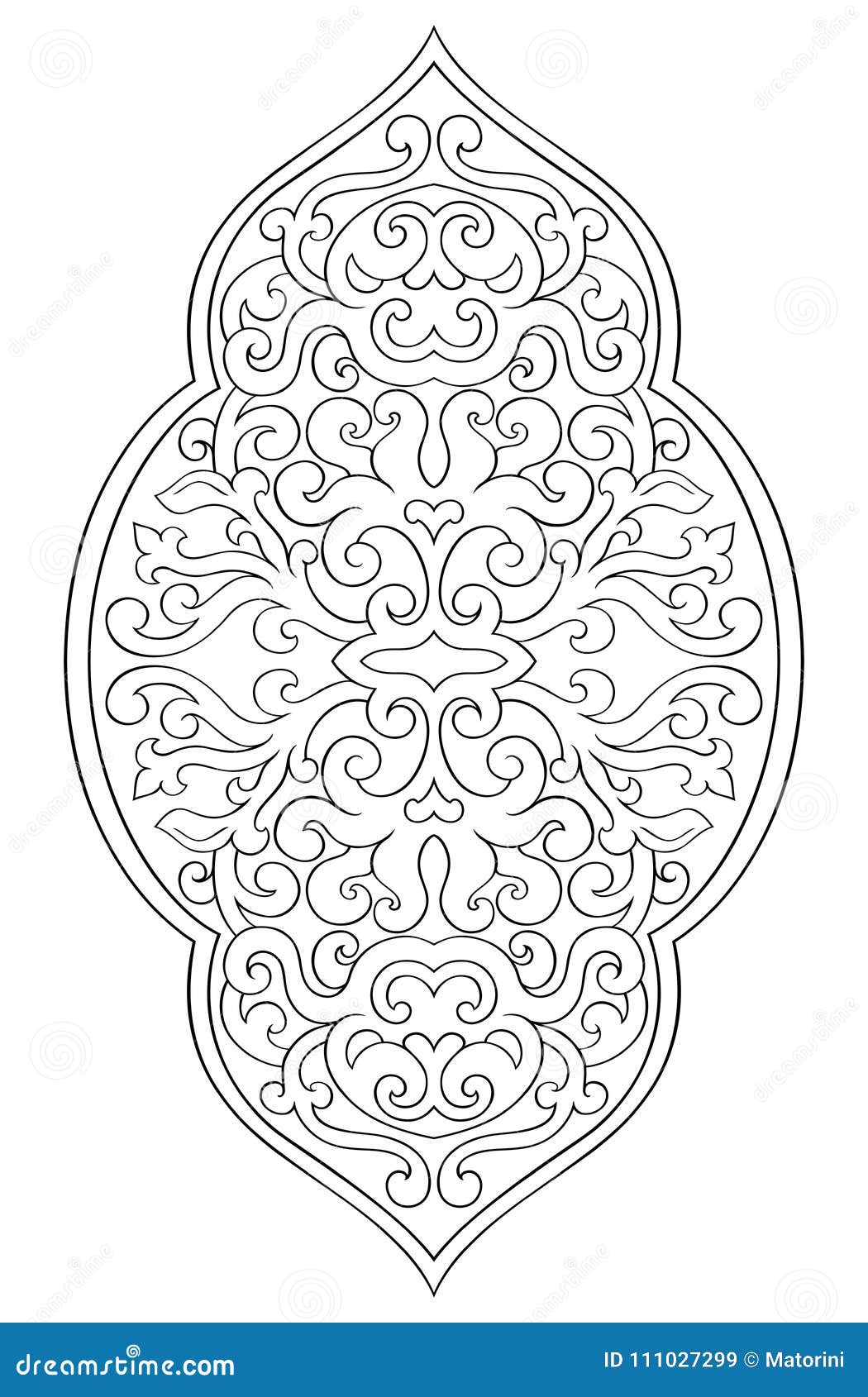 Abstract Medallion for Design. Stock Vector - Illustration of ethnic ...