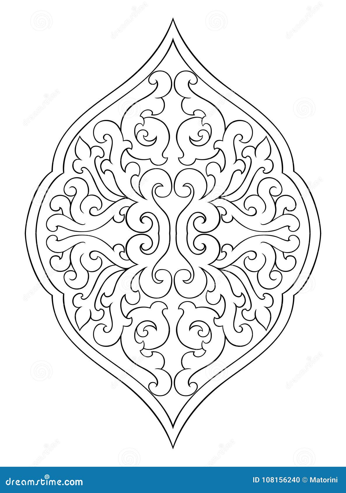 Abstract Medallion for Design. Stock Vector - Illustration of decor ...