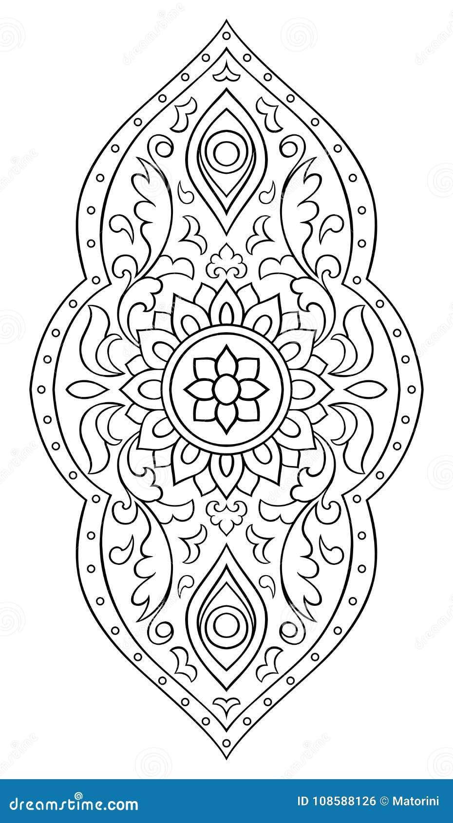 Abstract Medallion for Design. Stock Vector - Illustration of frame ...