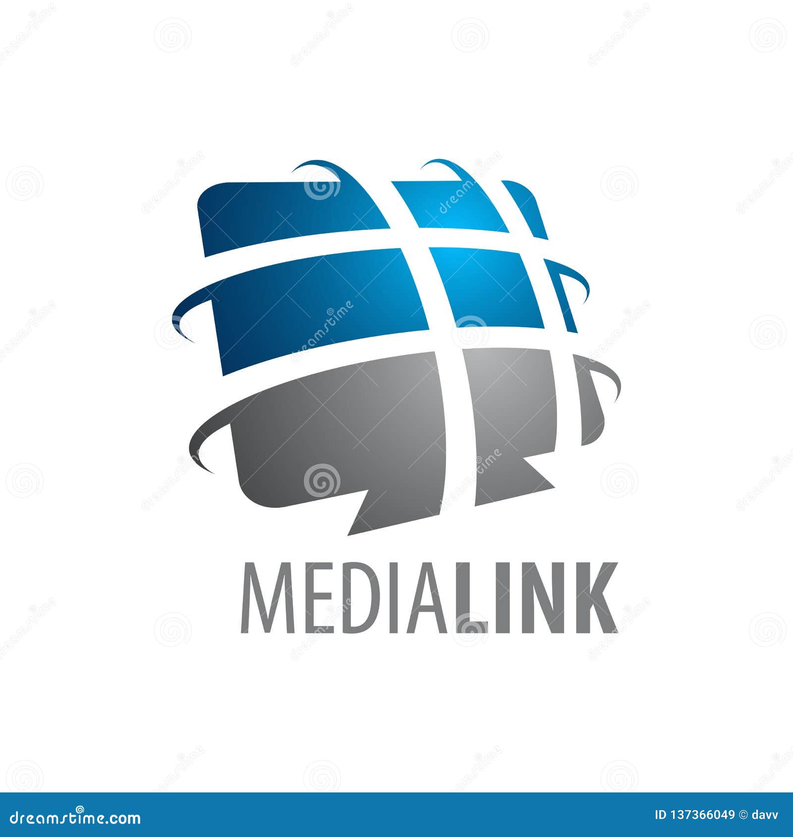 Abstract Media Link Logo Concept Design. Symbol Graphic Template ...