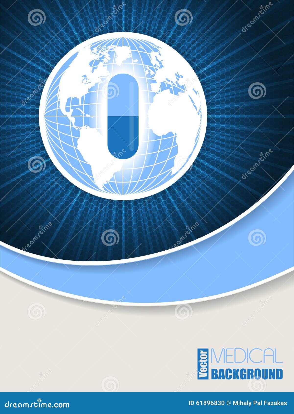 Abstract Medical Advertising Design Stock Illustration - Illustration ...