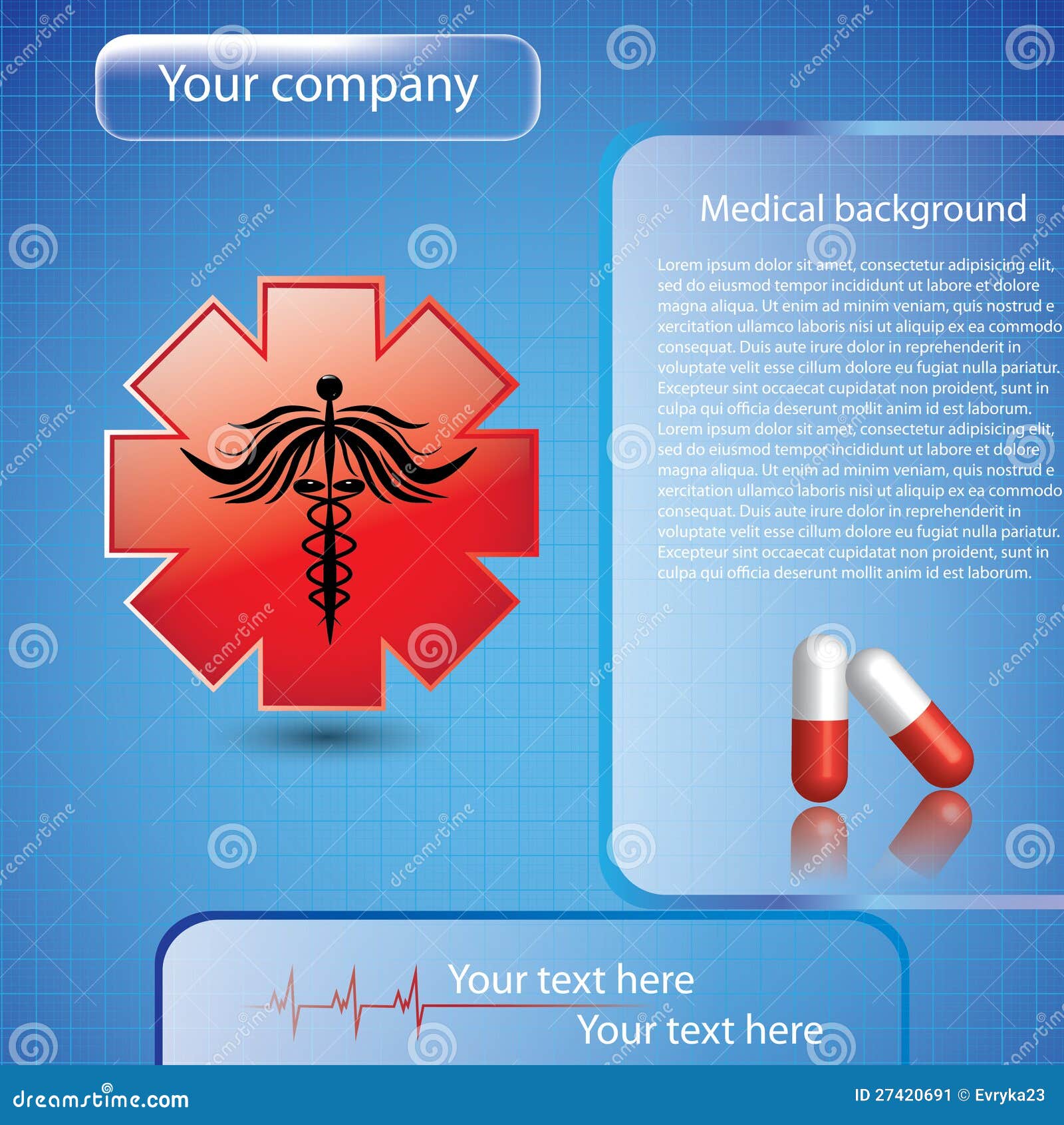 Abstract Medical Background Stock Vector Illustration Of Cure