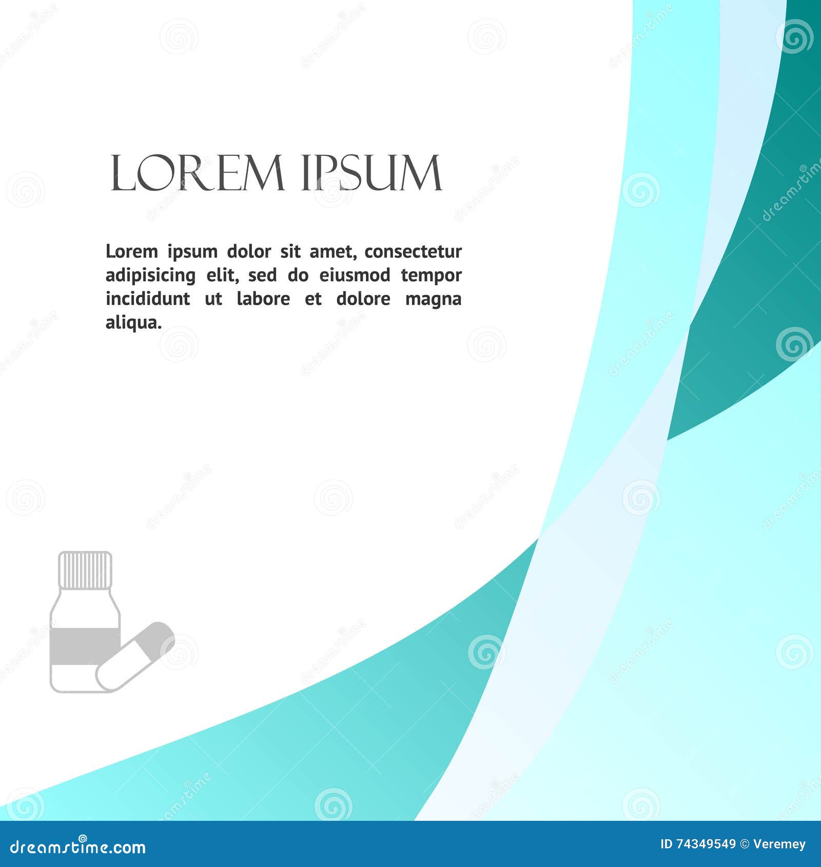 Abstract Medical Background - Flyer Template Stock Vector ...