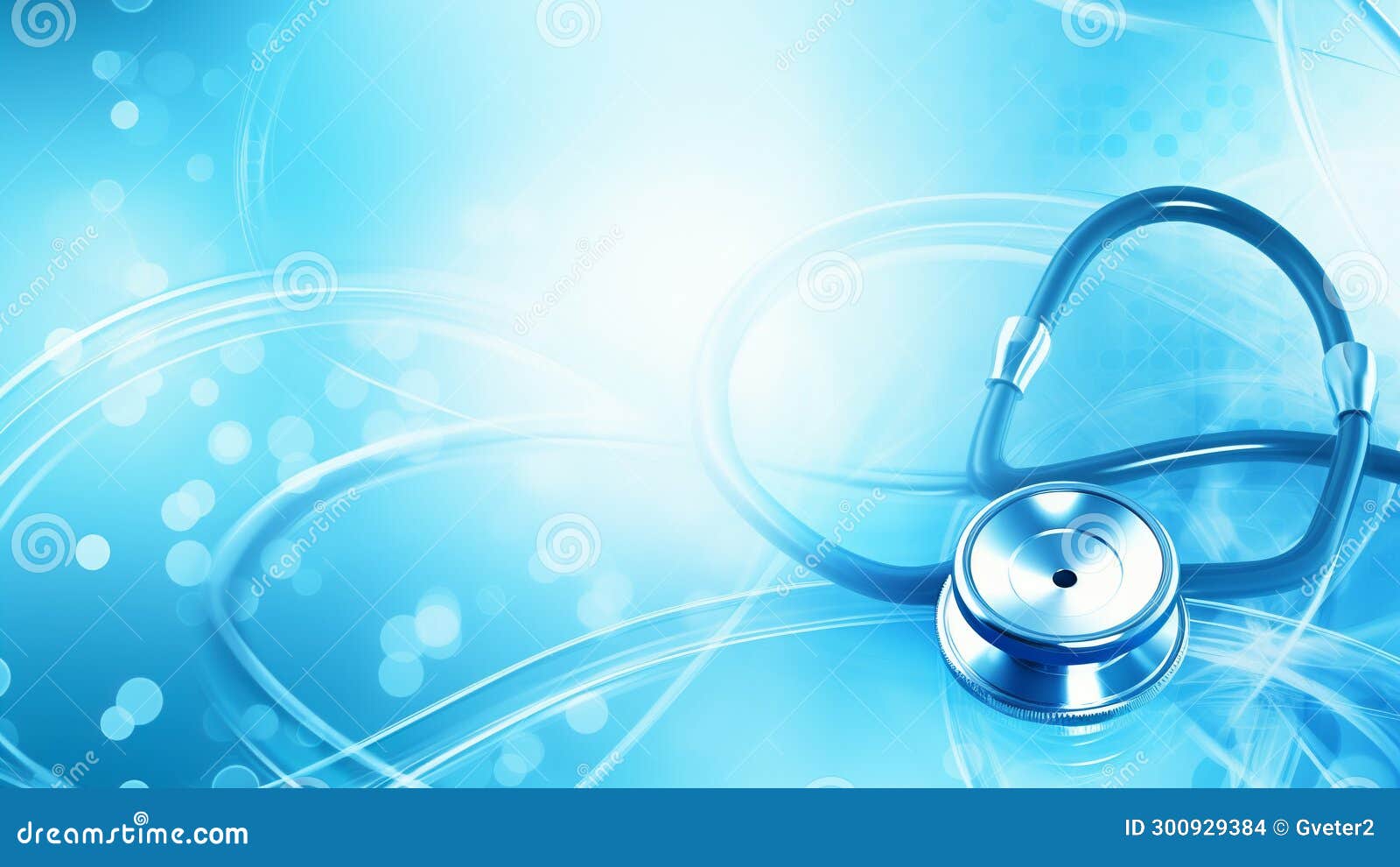 Abstract Medical Blue Background with Phonendoscope Stock Illustration ...