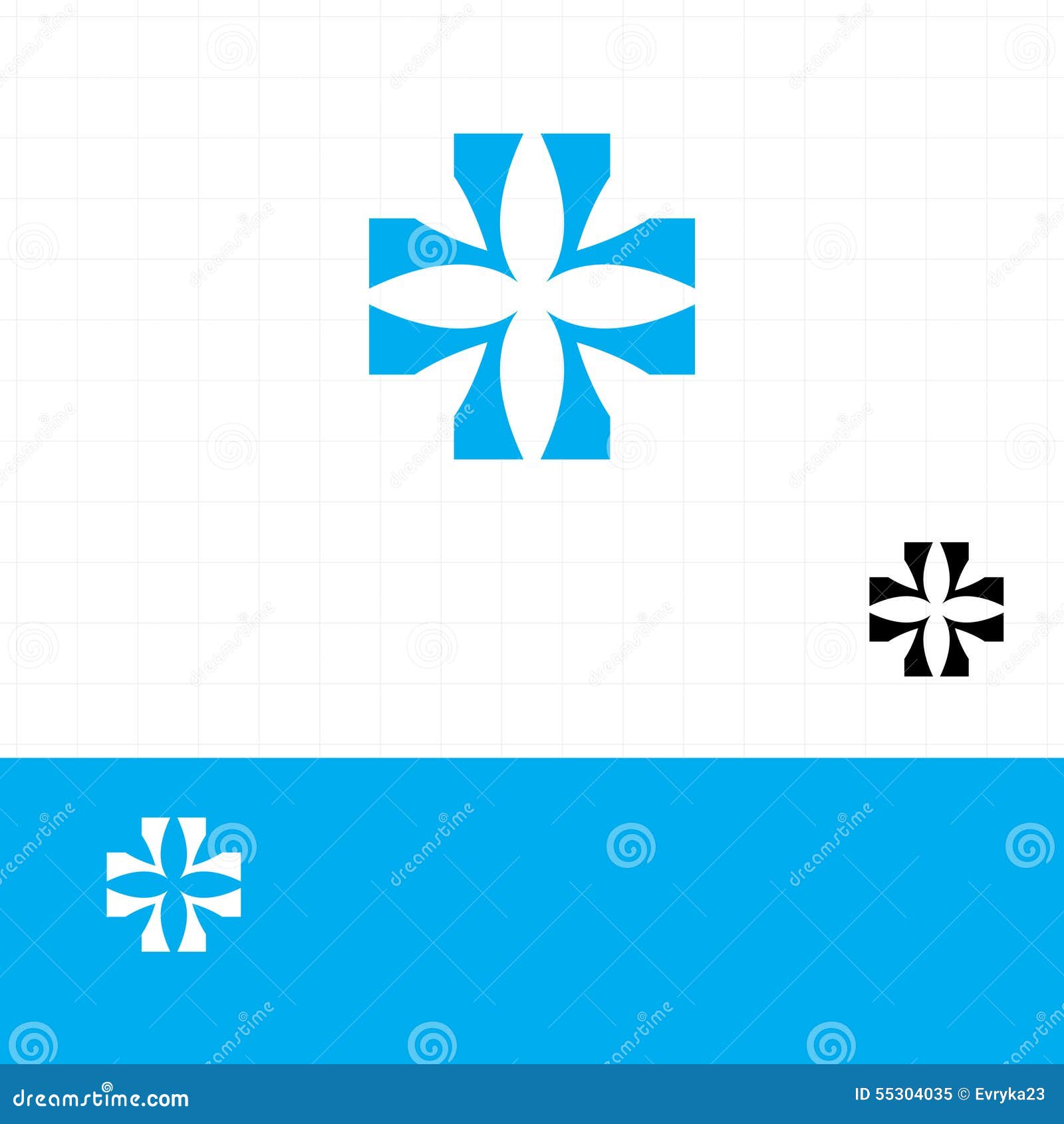 Abstract Medical Blue Pharmacy Sign Stock Vector - Illustration of ...