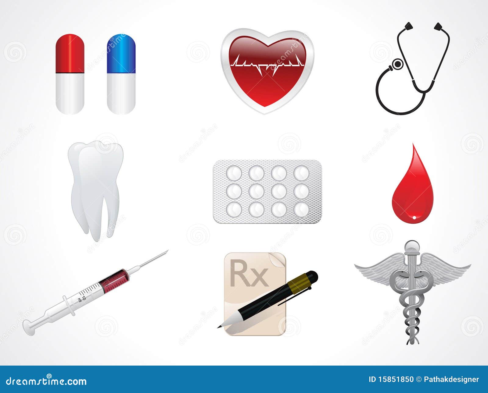 Abstract medical icons stock vector. Illustration of business - 15851850