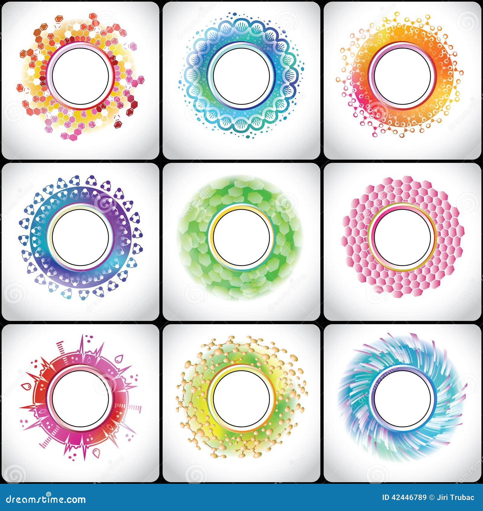 Abstract Medical Laboratory Circle Element. Stock Illustration ...