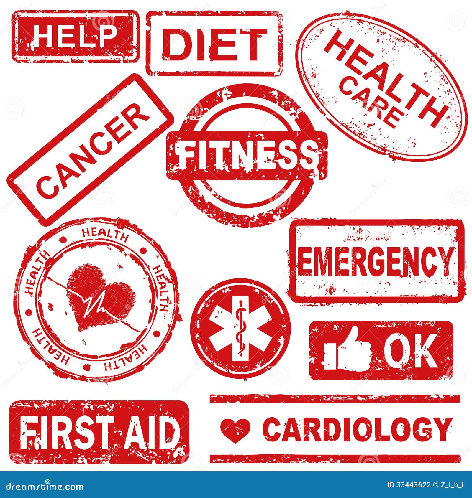 Abstract of Medical Rubber Stamp Stock Vector - Illustration of aged ...