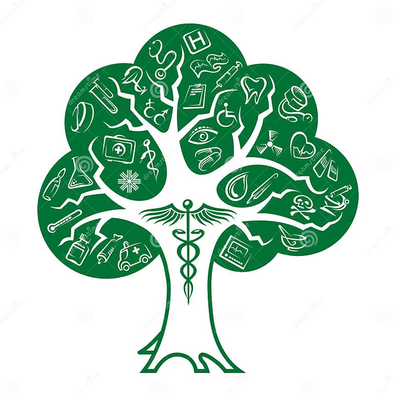 Medical tree stock vector. Illustration of hospital, ecology - 29937930