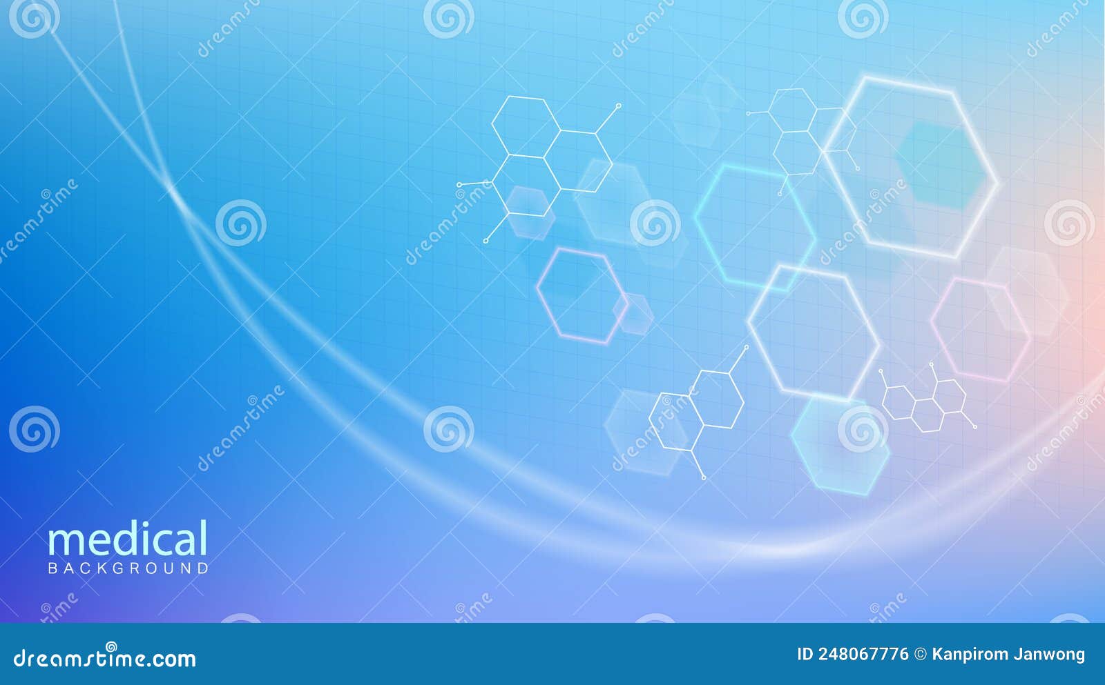 Abstract Medical Wallpaper Template Design. Stock Vector - Illustration ...
