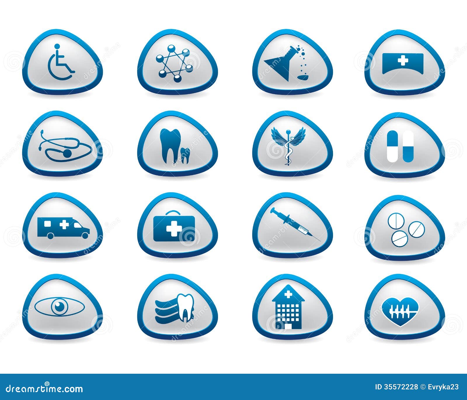 Abstract medical web icons stock vector. Illustration of care - 35572228