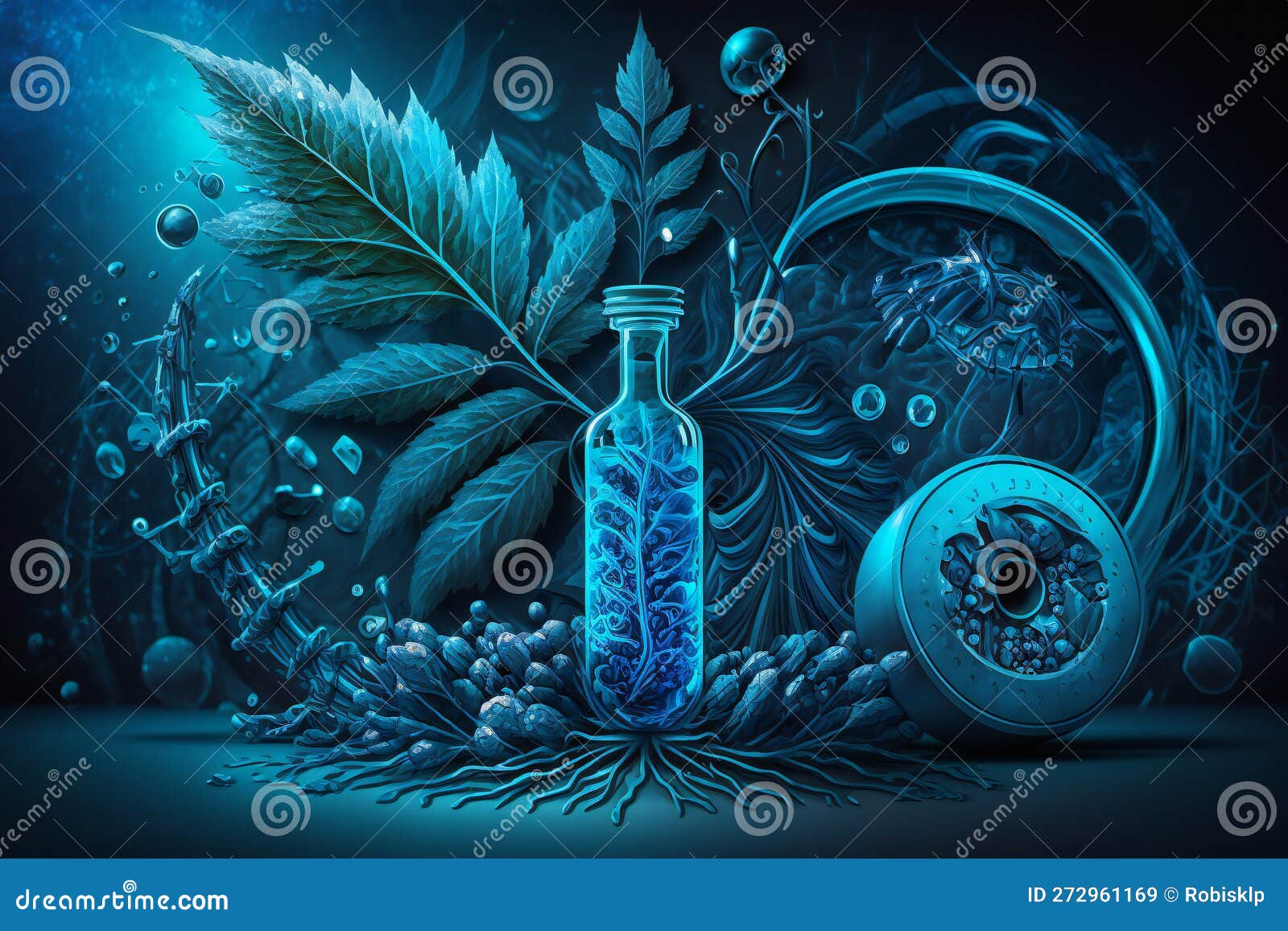 Abstract Medicine Elixir Background Artwork Stock Illustration ...